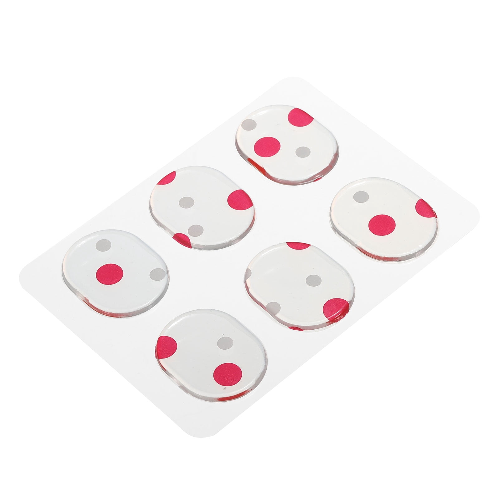 Uxcell Drum Dampeners Drum Gel Silicone Red Dots 31x25x2.5mm for Drums ...