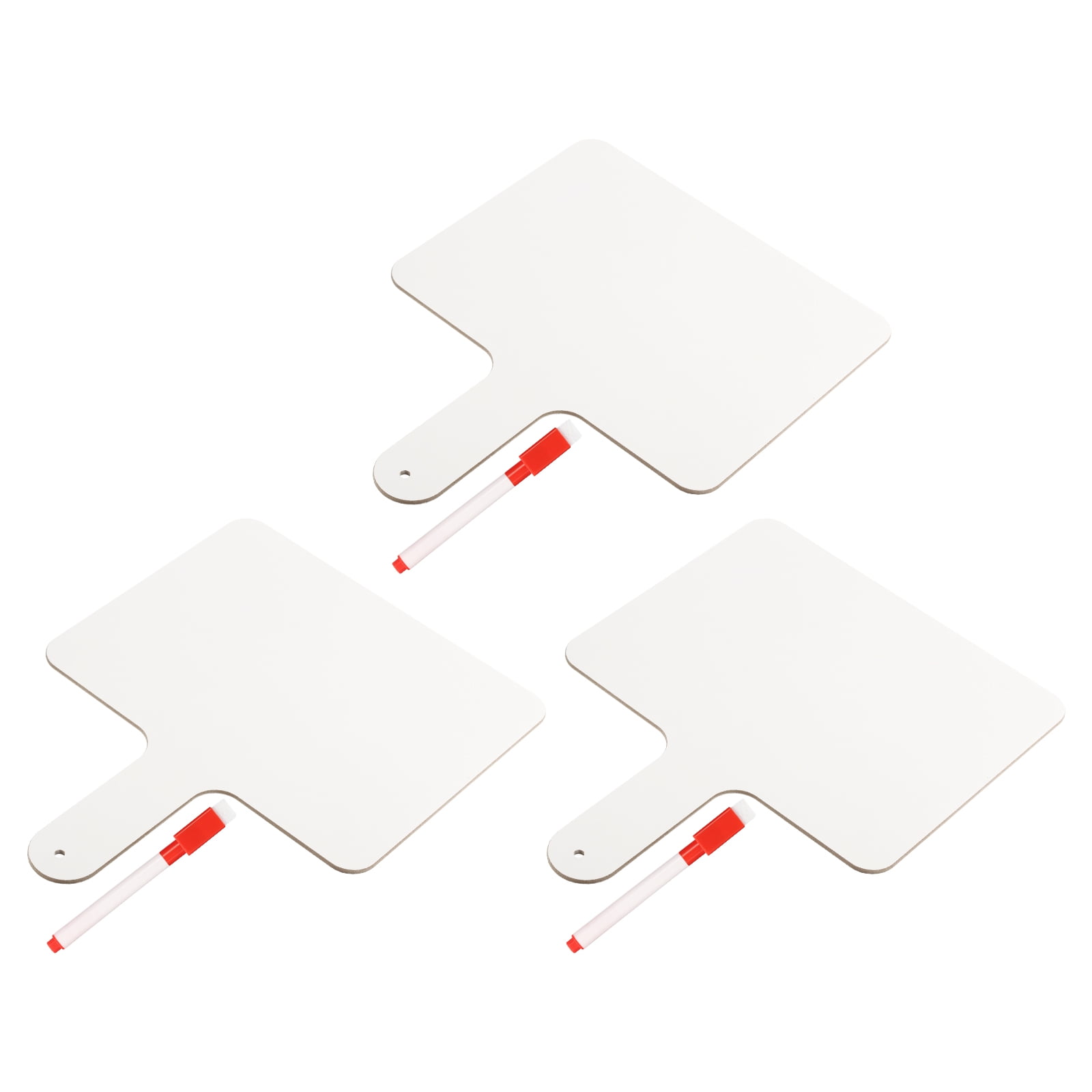 Uxcell Dry Erase Answer Paddle, 10" x 8" Double Sided Handheld ...