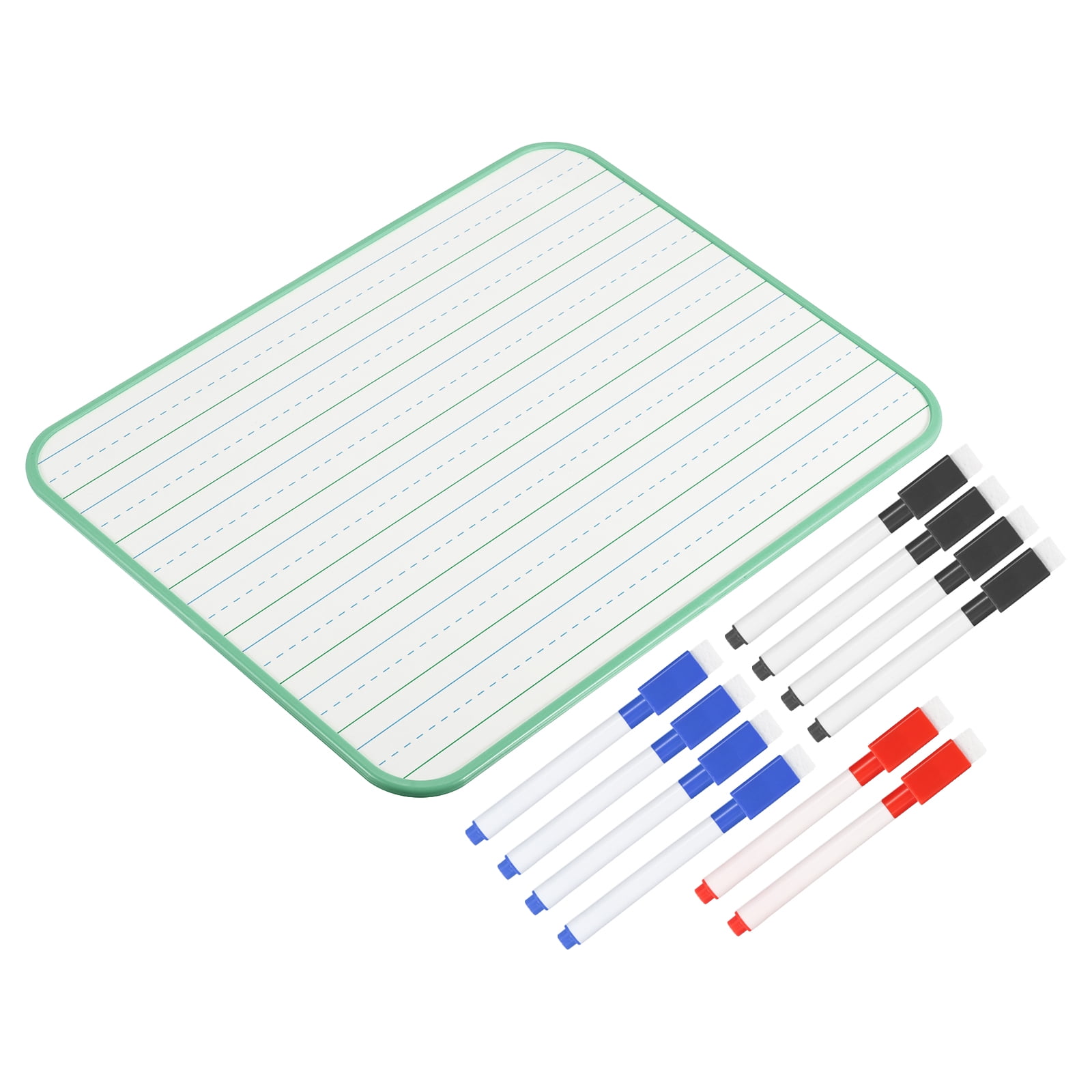 Uxcell Dry Erase Board with Lines Set, 12 " x 9" Small Double Sided ...