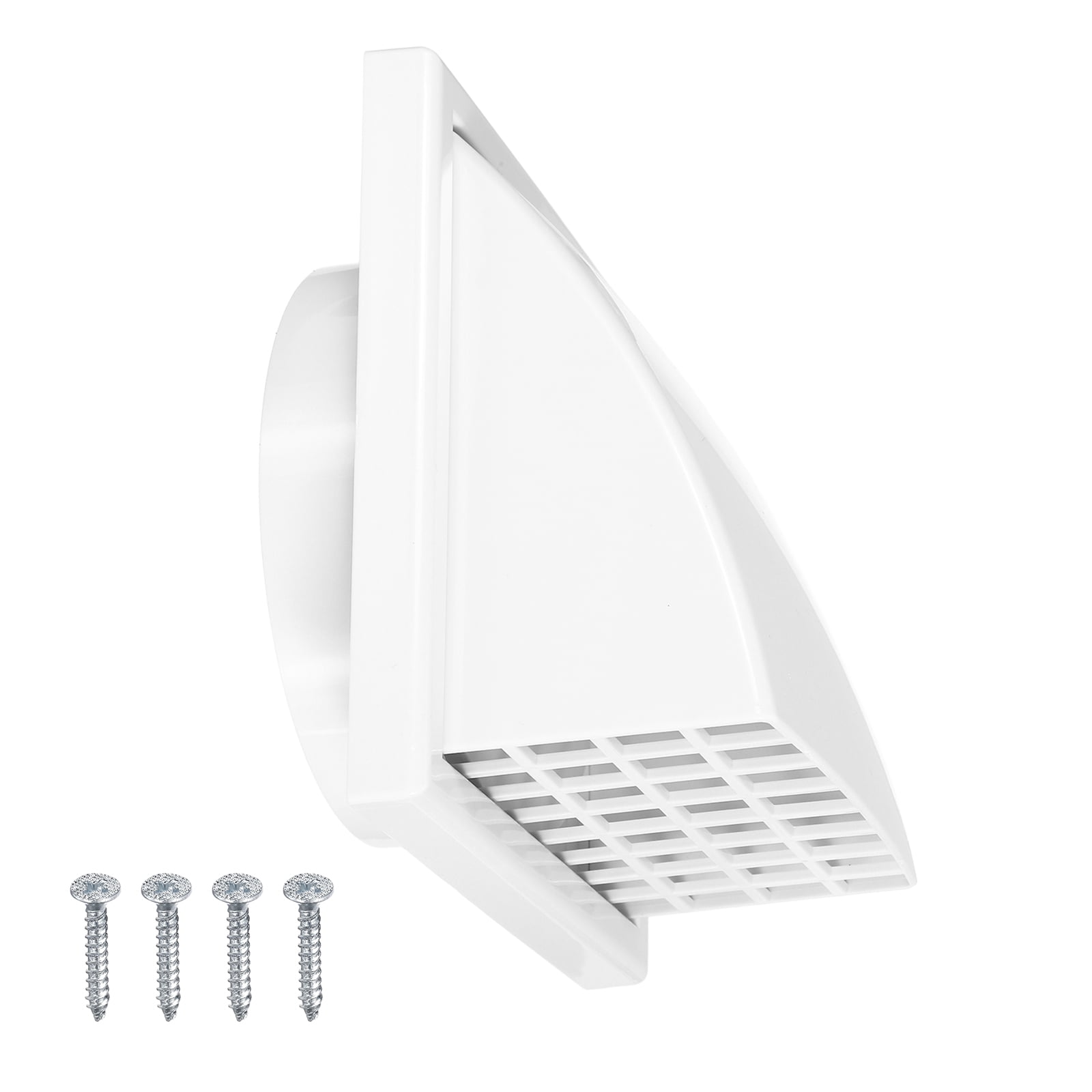 Uxcell Dryer Vent Cover (5" OD) - Exterior Wall Air Vent Covers ABS ...