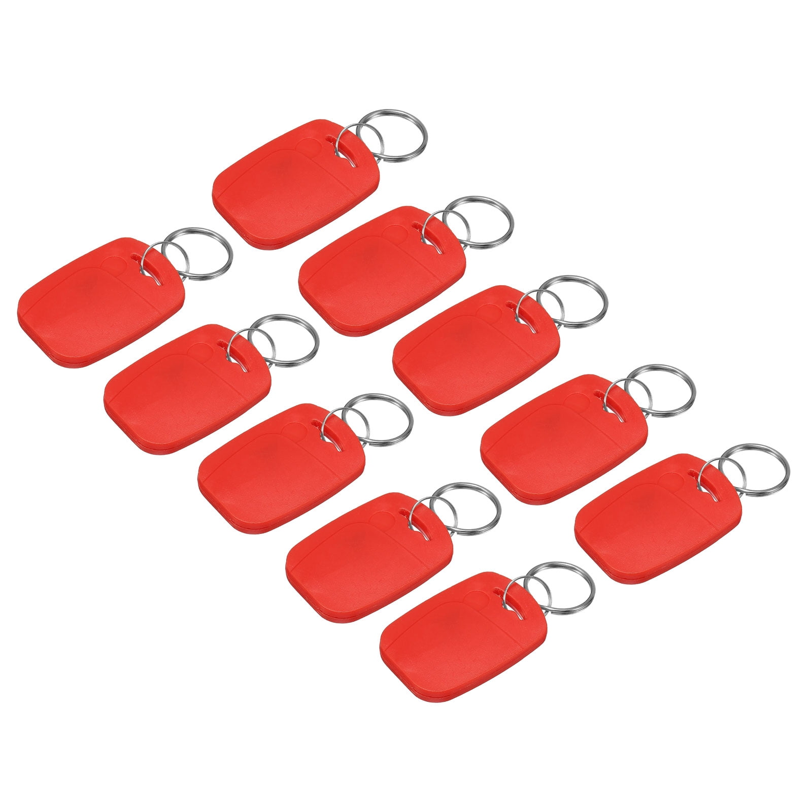 Uxcell Dual Frequency Read Only RFID Proximity IC/ID Key Fobs Tag Red ...