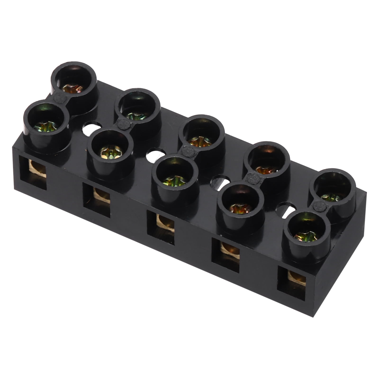 Uxcell Dual Row Terminal Block, 5 Positions 500V 20A Screw Terminals ...