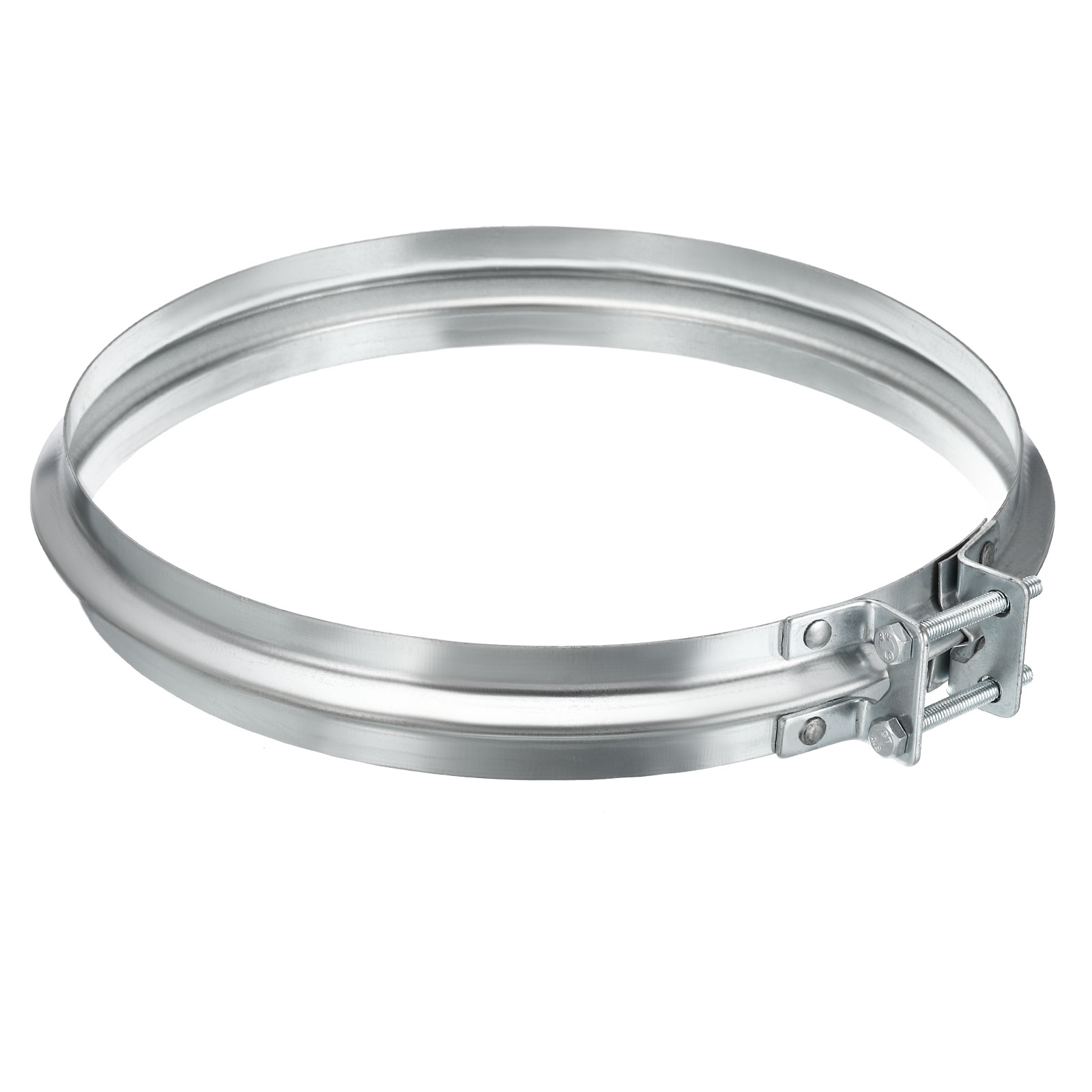 Uxcell Duct Clamp, 10"(250mm) V-shape Clamp Zinc Plated Iron Pipe Clamp ...