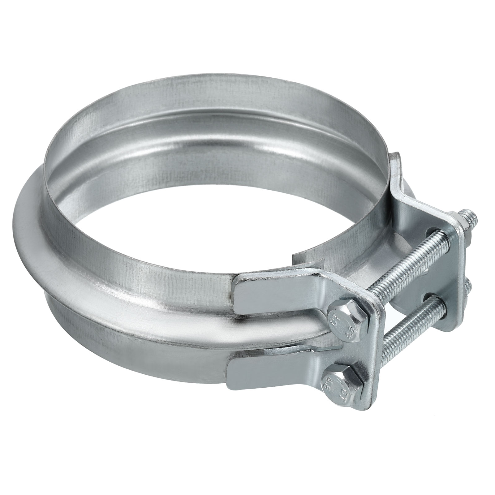 Uxcell Duct Clamp, 3"(80mm) V-shape Clamp Zinc Plated Iron Pipe Clamp ...