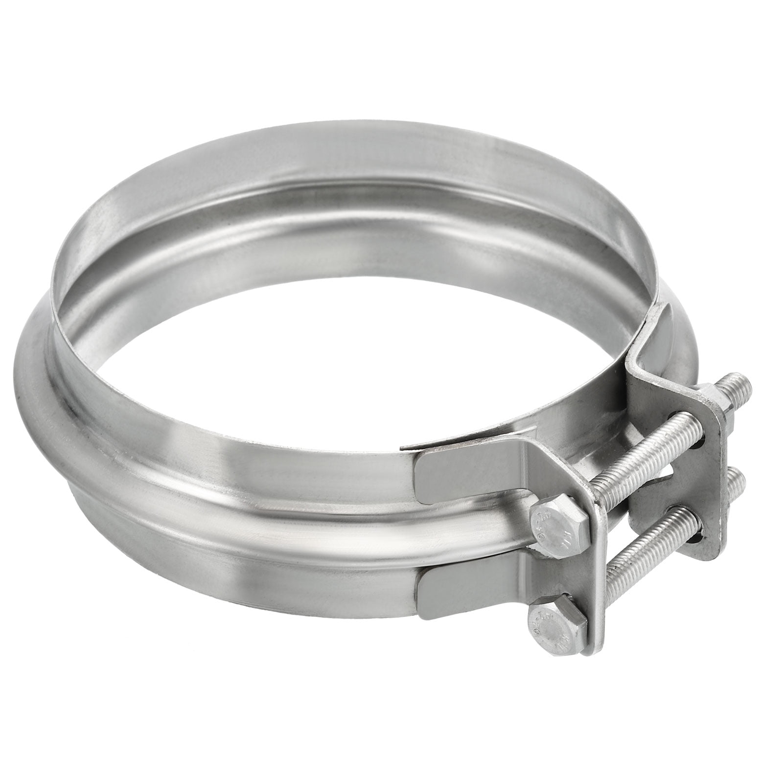 Uxcell Duct Clamp, 4"(100mm) V-shape Clamp 304 Stainless Steel Pipe ...
