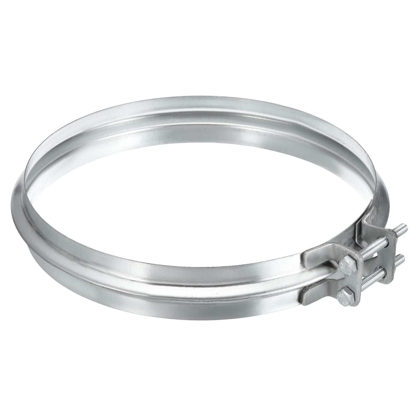 Uxcell Duct Clamp, 8"(200mm) V-shape Clamp Zinc Plated Iron Pipe Clamp ...