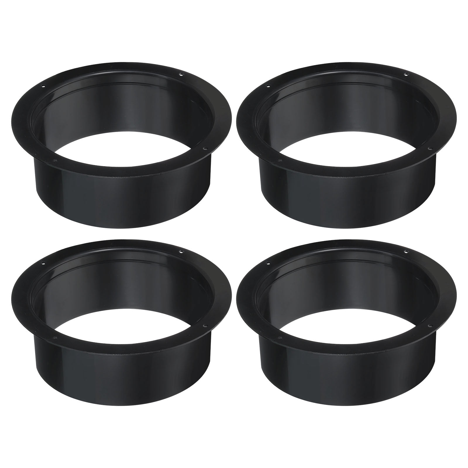 Uxcell Duct Connector Flange 6 Inch Straight Pipe Exhaust Flange ABS ...