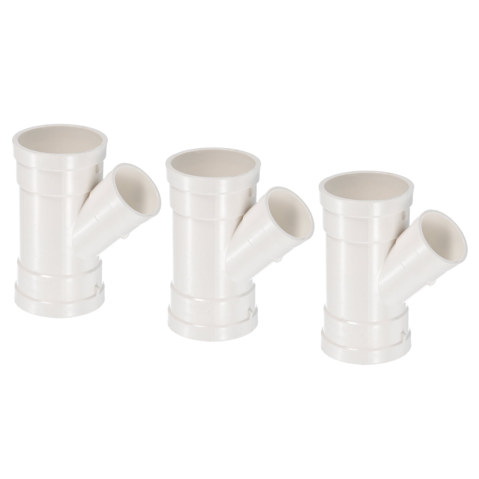 Uxcell Duct Hose Y Shaped Connectors Wye Pipe Splitters, 2" to 1 1/4 ...