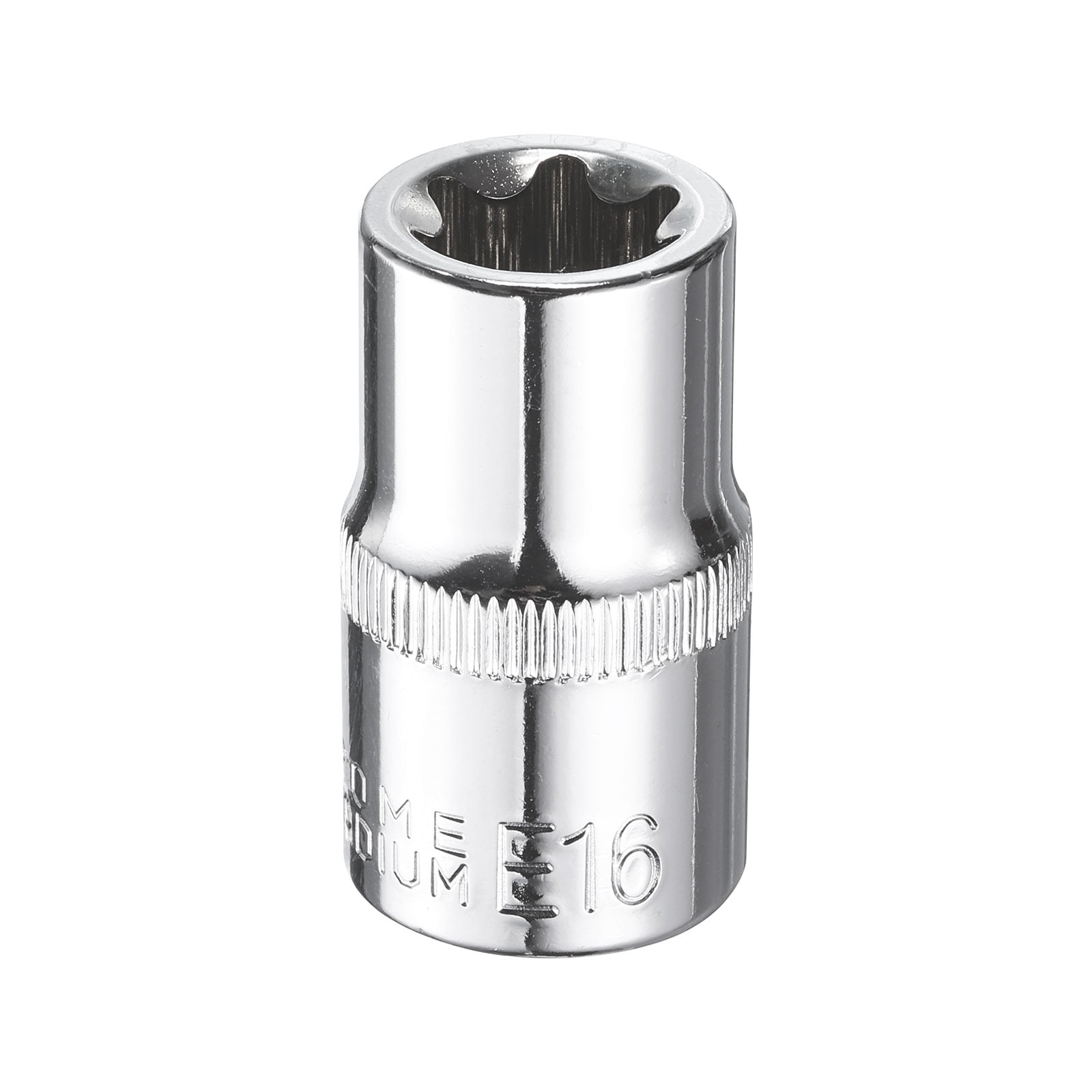 Uxcell E-Torx Socket 1/2" Drive E16 Star Socket 1.5" Length 6 Point ...