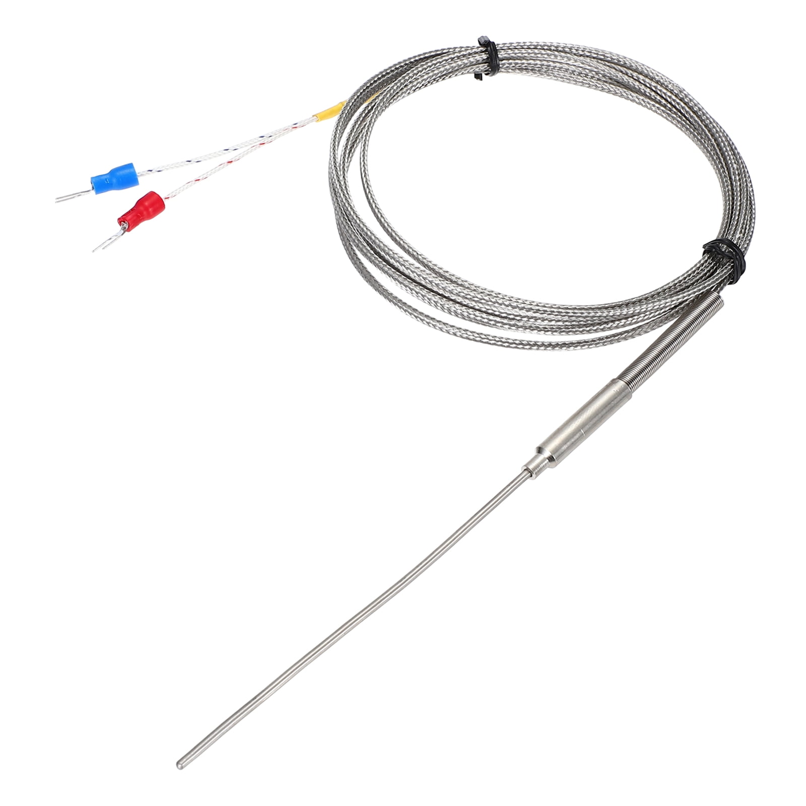 Uxcell E Type Thermocouple Temperature Sensor Probe 2x100mm 6.6ft Wire ...