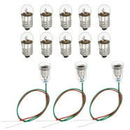 Uxcell 3.8V E10 Warm Yellow Light Mini Incandescent Bulbs with Box 1 ...