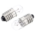 Uxcell E10 Screw Base Miniature Bulbs DC 12V Warm Yellow Light Mini ...