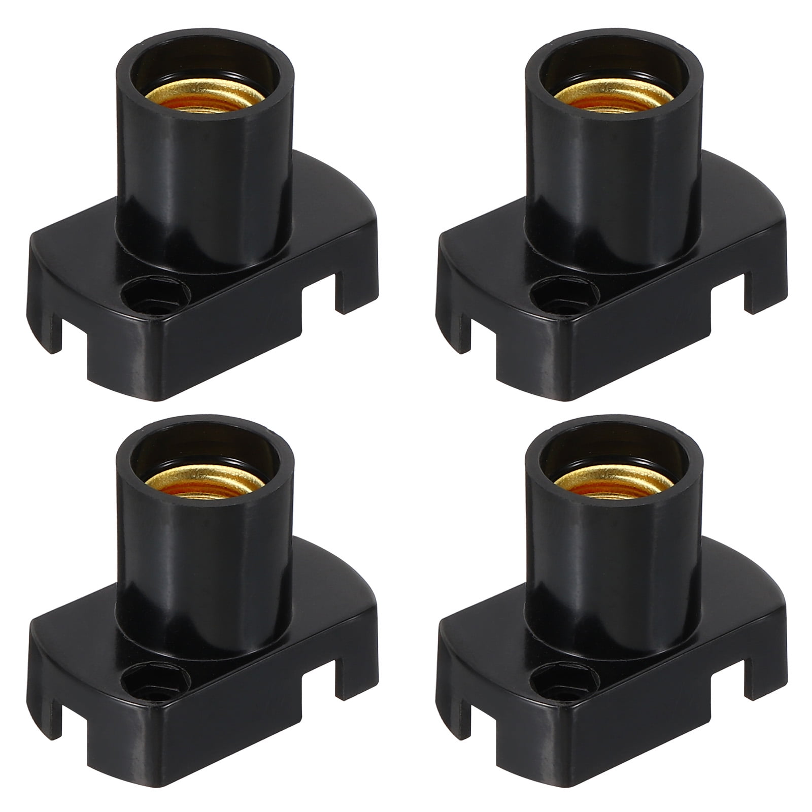 Uxcell E12 Base LED Bulb Lamp Holder, 4 Pcs Heat Resistant Plastic ...