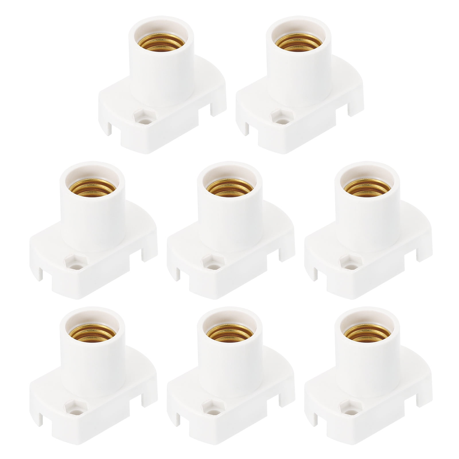 Uxcell E12 Base LED Bulb Lamp Holder, 8 Pcs Heat Resistant Plastic ...