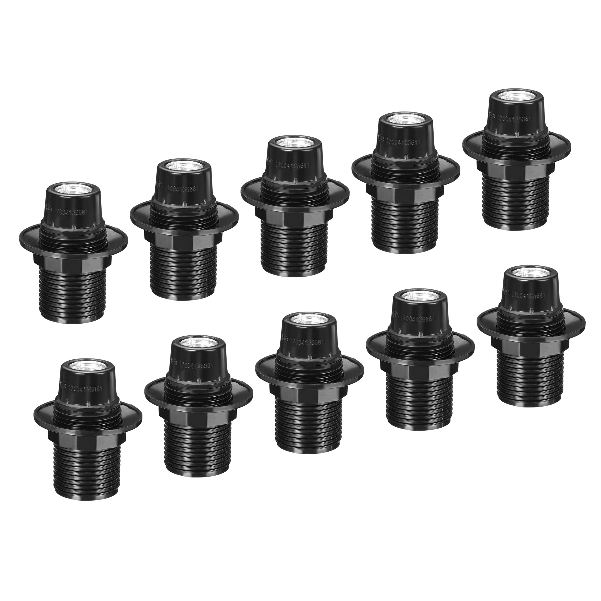 Uxcell E14 Bulb Holder Light Socket, 10 Pack Screw Fully Thread LED ...