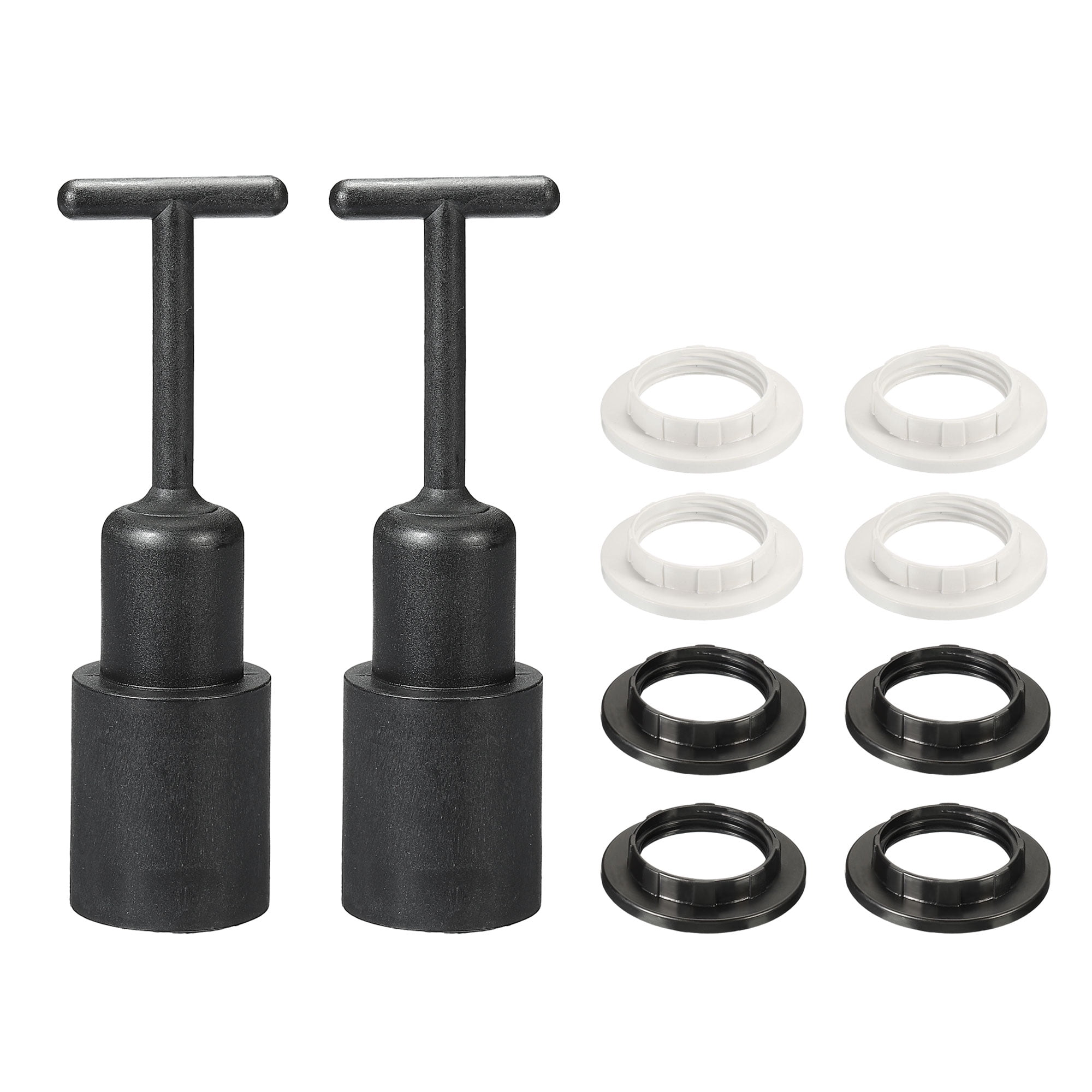 Uxcell E14 Socket Ring Removal Tool T Type with Lamp Shade Socket Rings ...