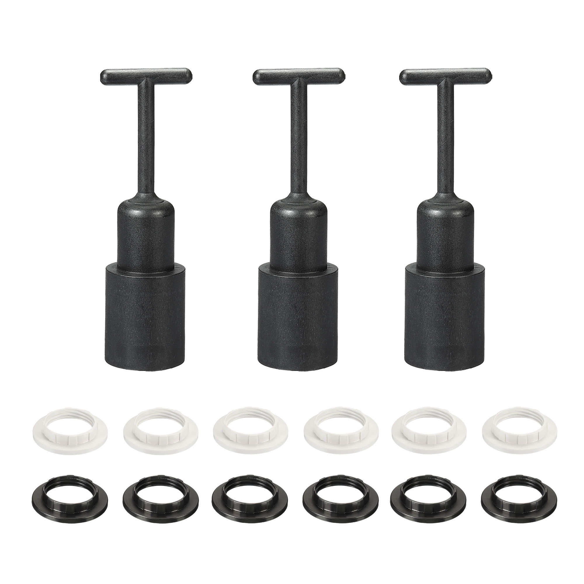Uxcell E14 Socket Ring Removal Tool T Type with Lamp Shade Socket Rings ...
