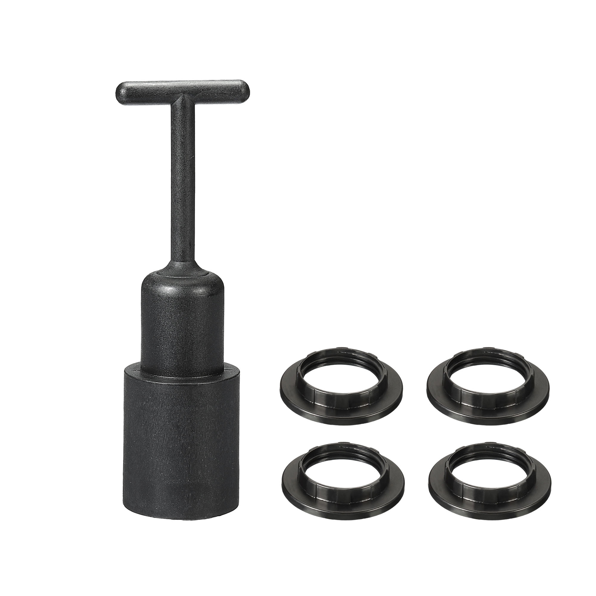 Uxcell E14 Socket Ring Removal Tool T Type with Lamp Shade Socket Rings ...