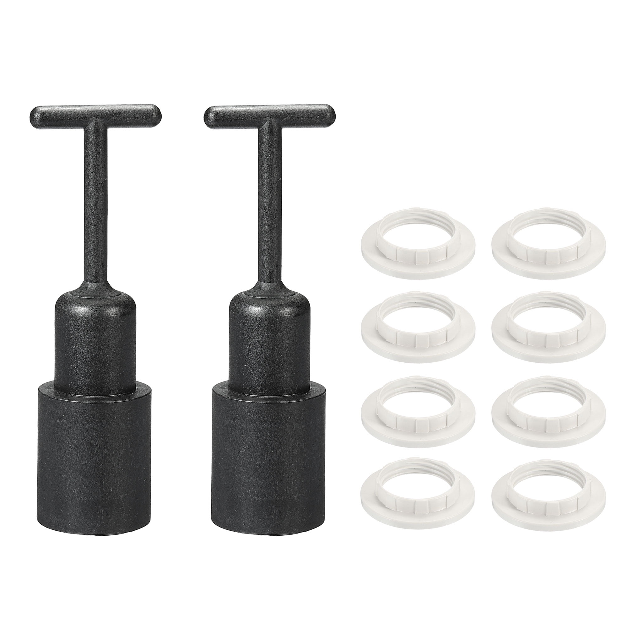 Uxcell E14 Socket Ring Removal Tool T Type with Lamp Shade Socket Rings ...