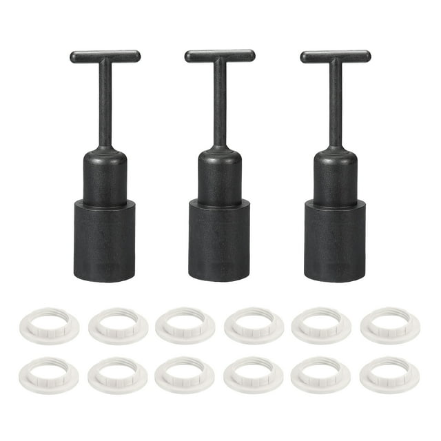 Uxcell E14 Socket Ring Removal Tool T Type with Lamp Shade Socket Rings ...