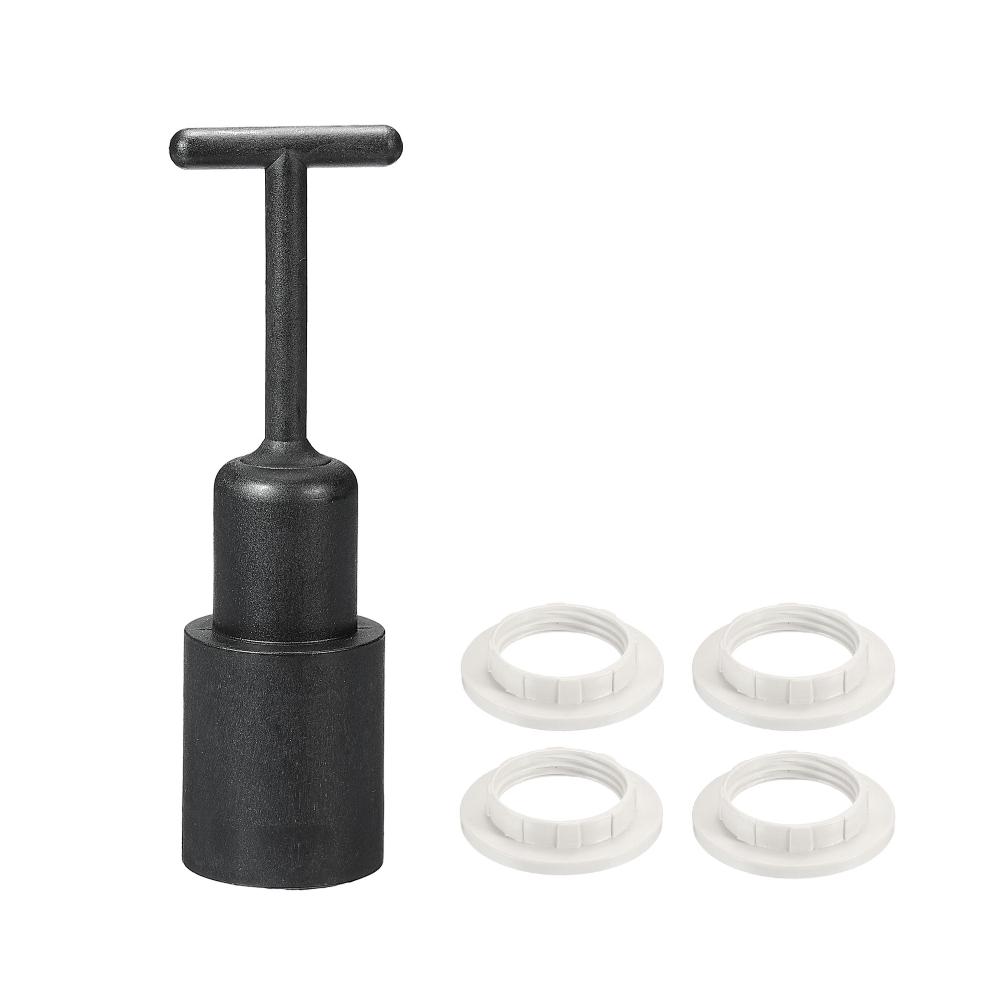 Uxcell E14 Socket Ring Removal Tool T Type with Lamp Shade Socket Rings ...