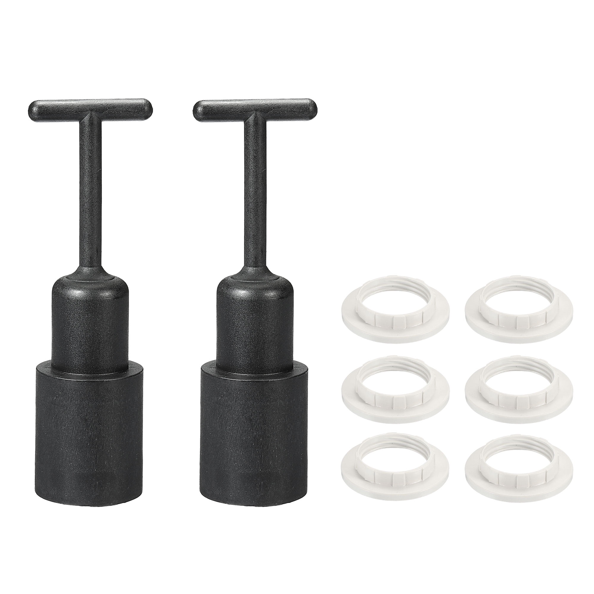 Uxcell E14 Socket Ring Removal Tool T Type with Lamp Shade Socket Rings ...