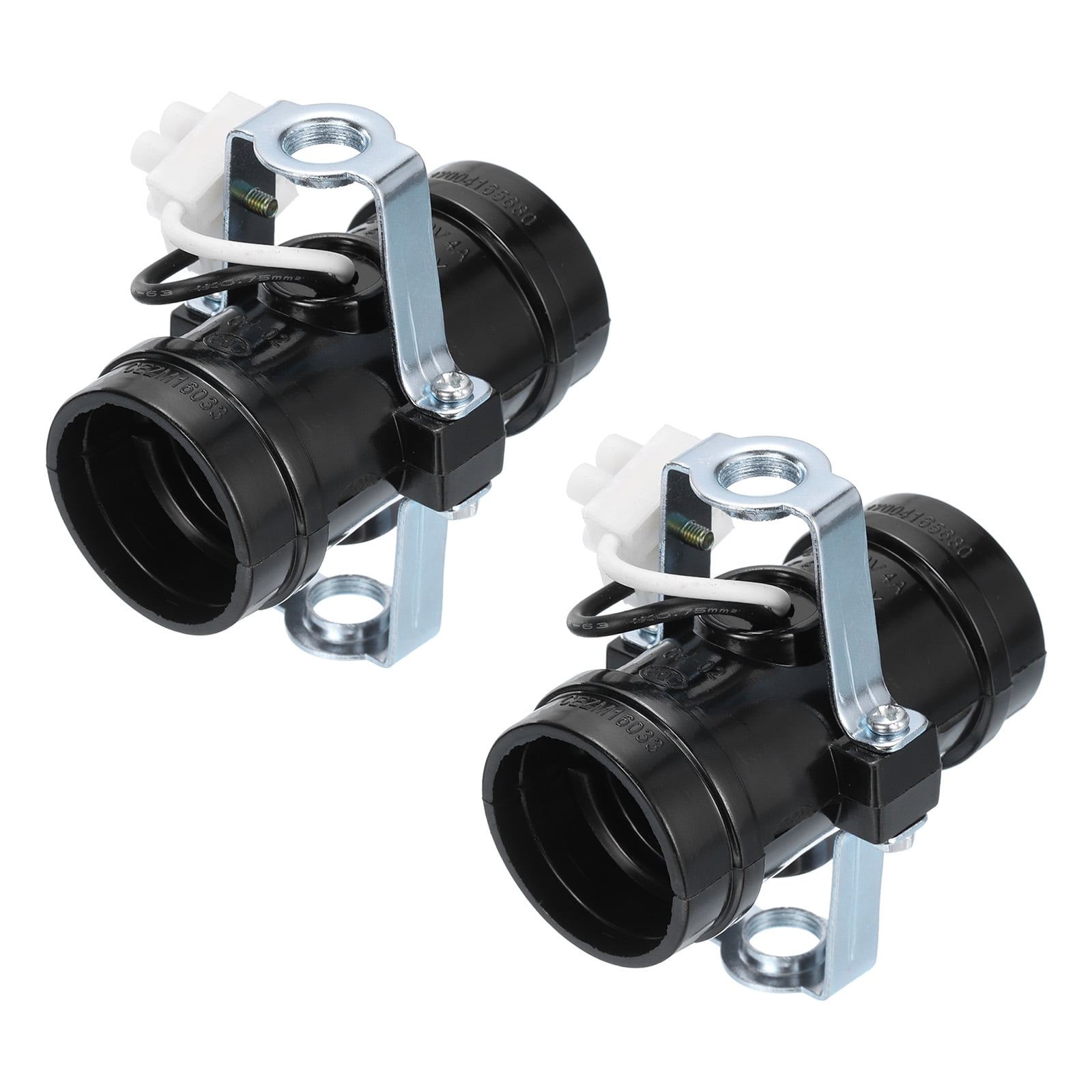 Uxcell E26/E27 Medium Base 2 Light Cluster Socket, 2 Pcs Lamp Base ...