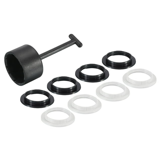 Uxcell E27 Light Socket Rings Lamp Shade Holder Ring Replacement with ...