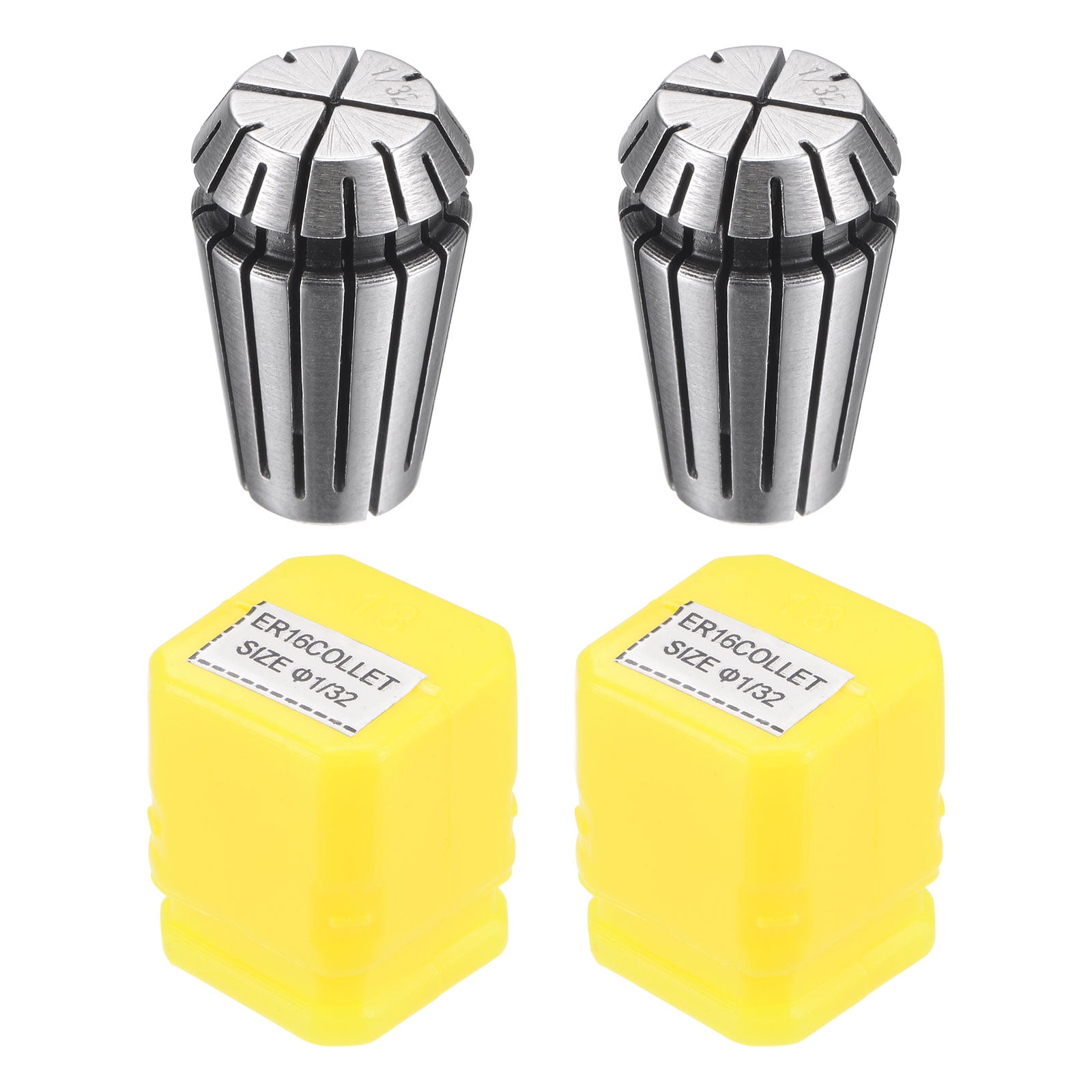 Uxcell ER16 Spring Collet, 1/32" Chuck for CNC Engraving Machine Lathe ...