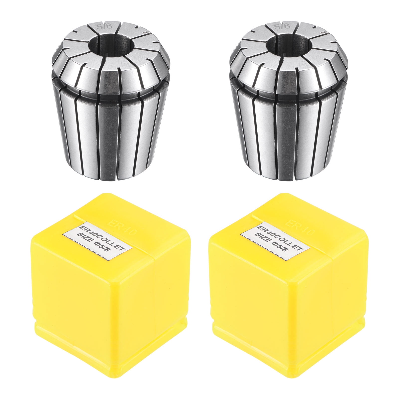 Uxcell ER40 Spring Collet, 1/8" Chuck for CNC Engraving Machine Lathe ...