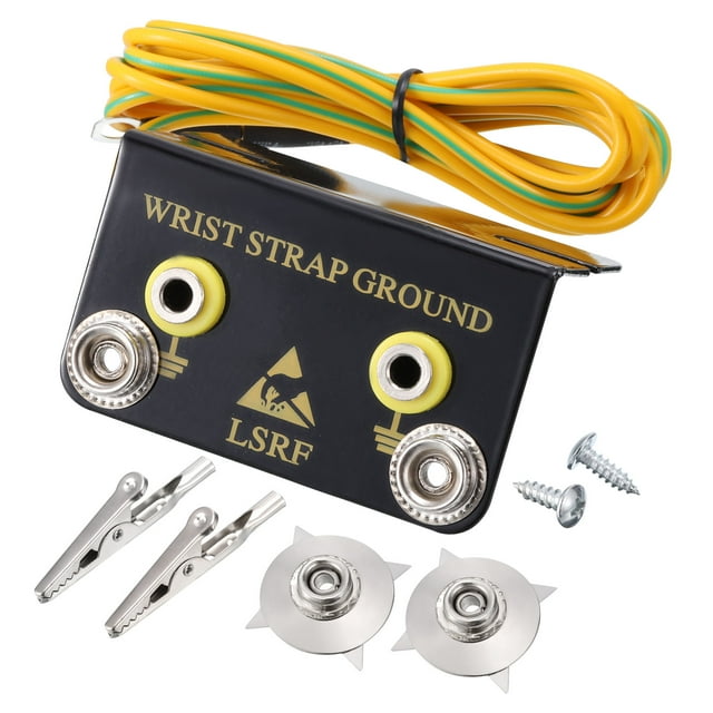 Uxcell Esd Anti Static Grounding Socket L Shaped Esd Ground Socket Connector For Wrist Strap