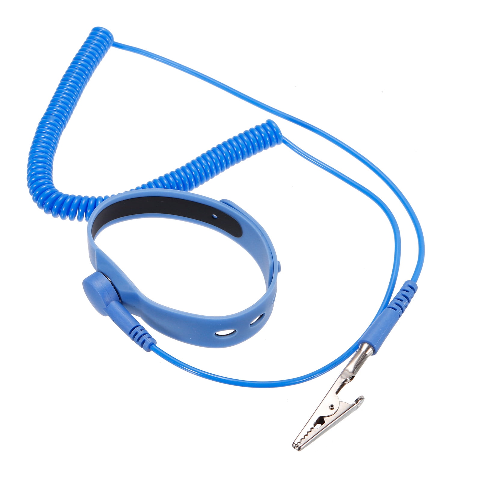 Uxcell ESD Anti Static Wrist Strap 5.91ft Silicone Adjustable ...