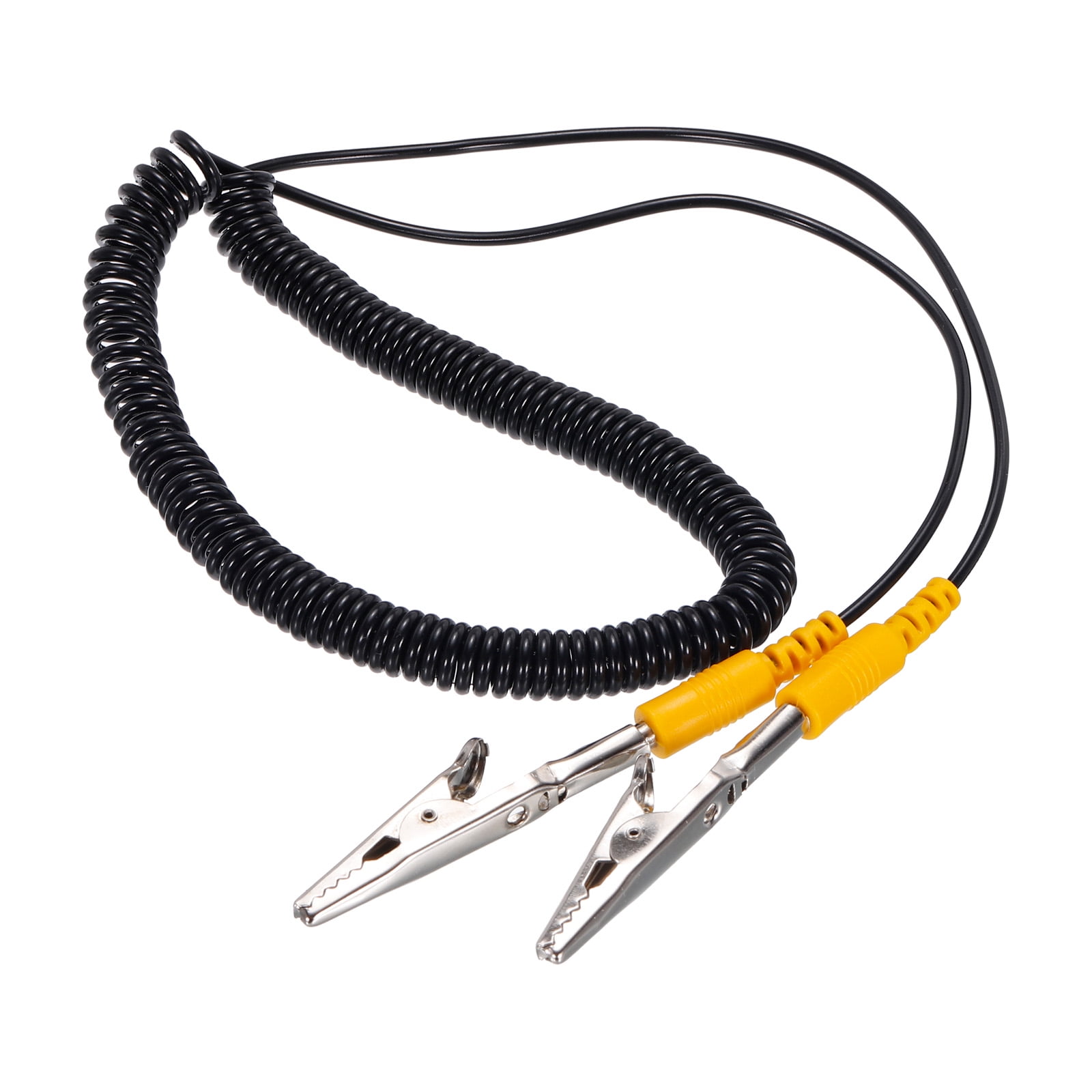 Uxcell ESD Grounding Cable Cord with Alligator Clip, 3.0m/118" Yellow ...