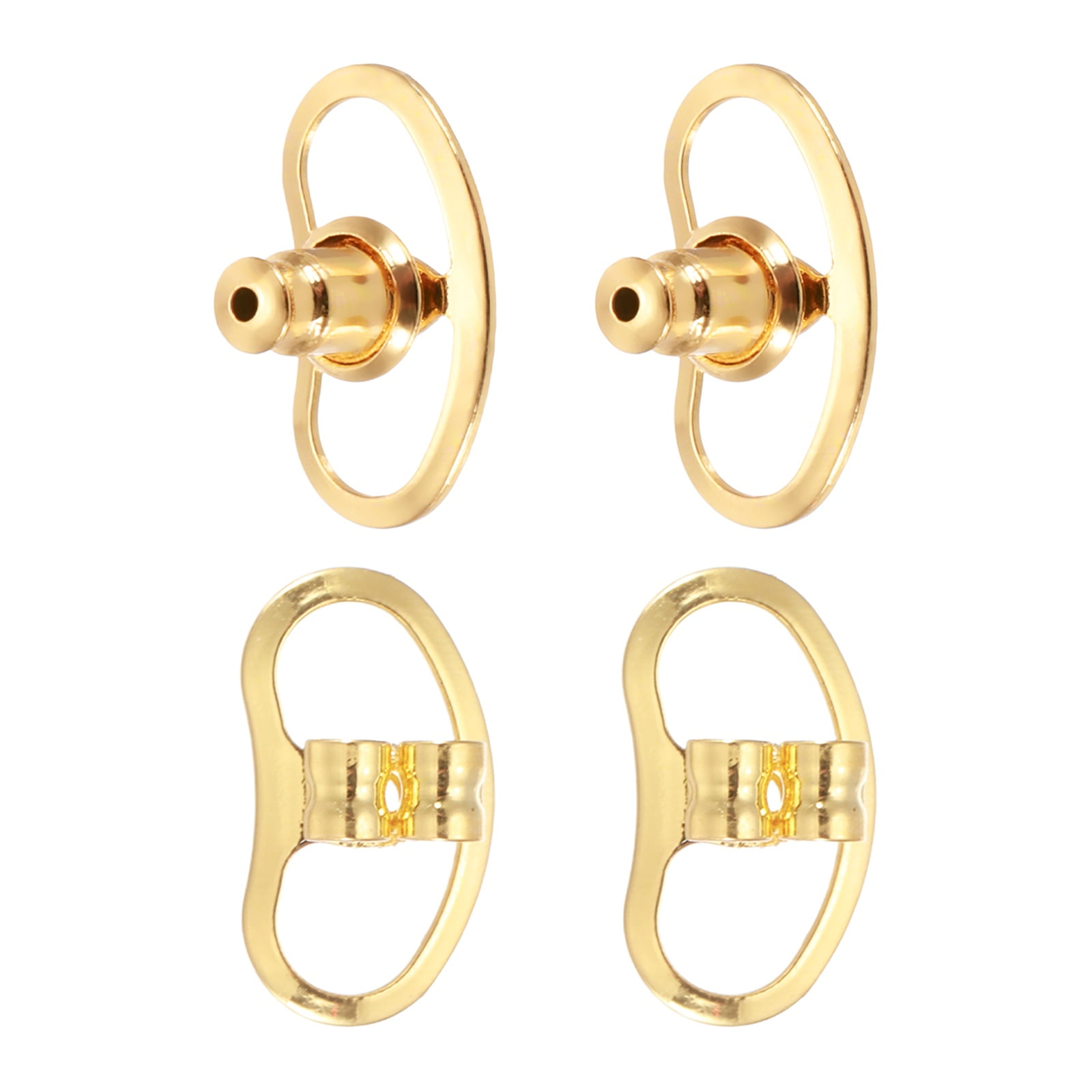 Uxcell Earring Backs Replacements Set, Large Metal Earring Support ...