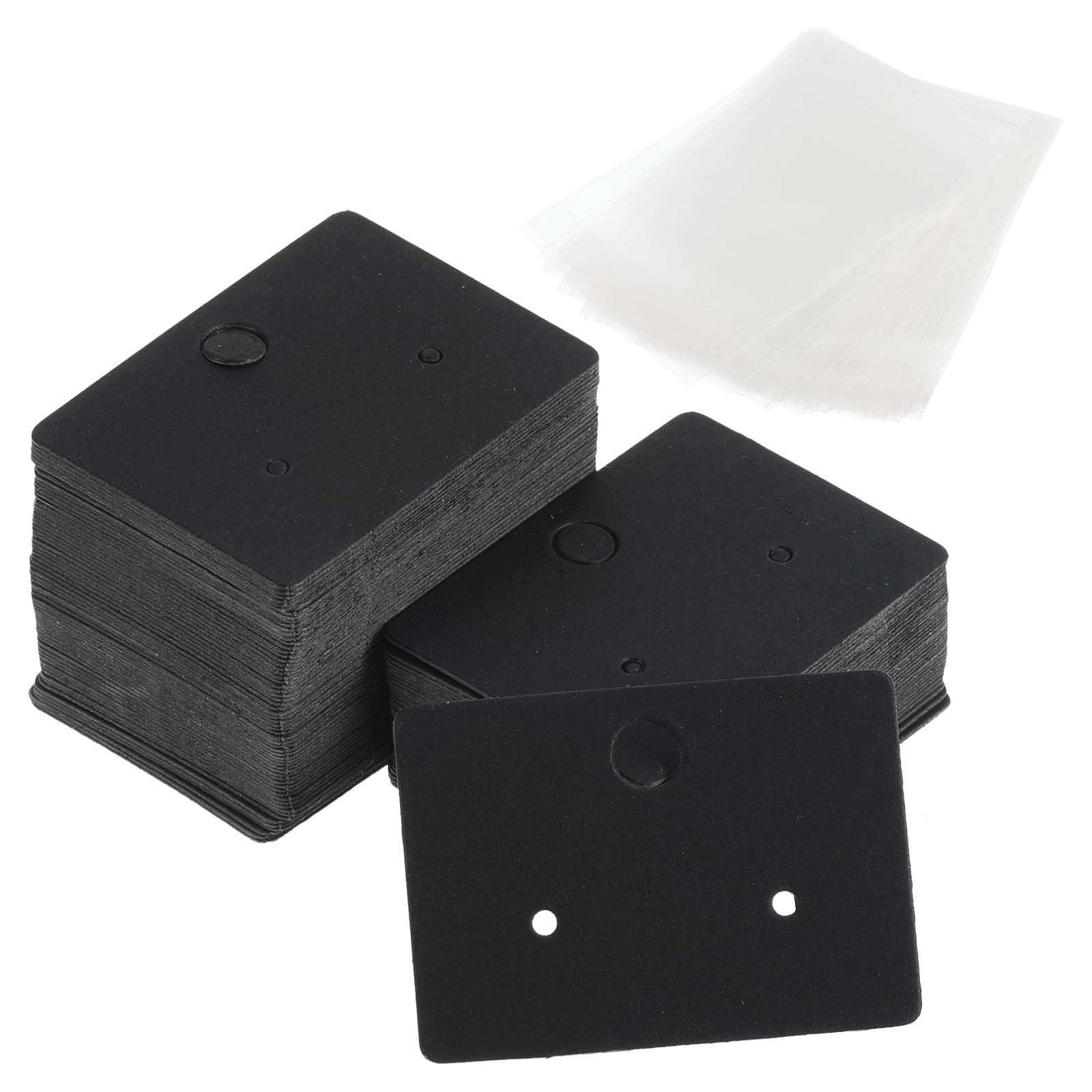 Uxcell Earring Display Cards Paper Earring Holder Blank Tags Rectangle ...