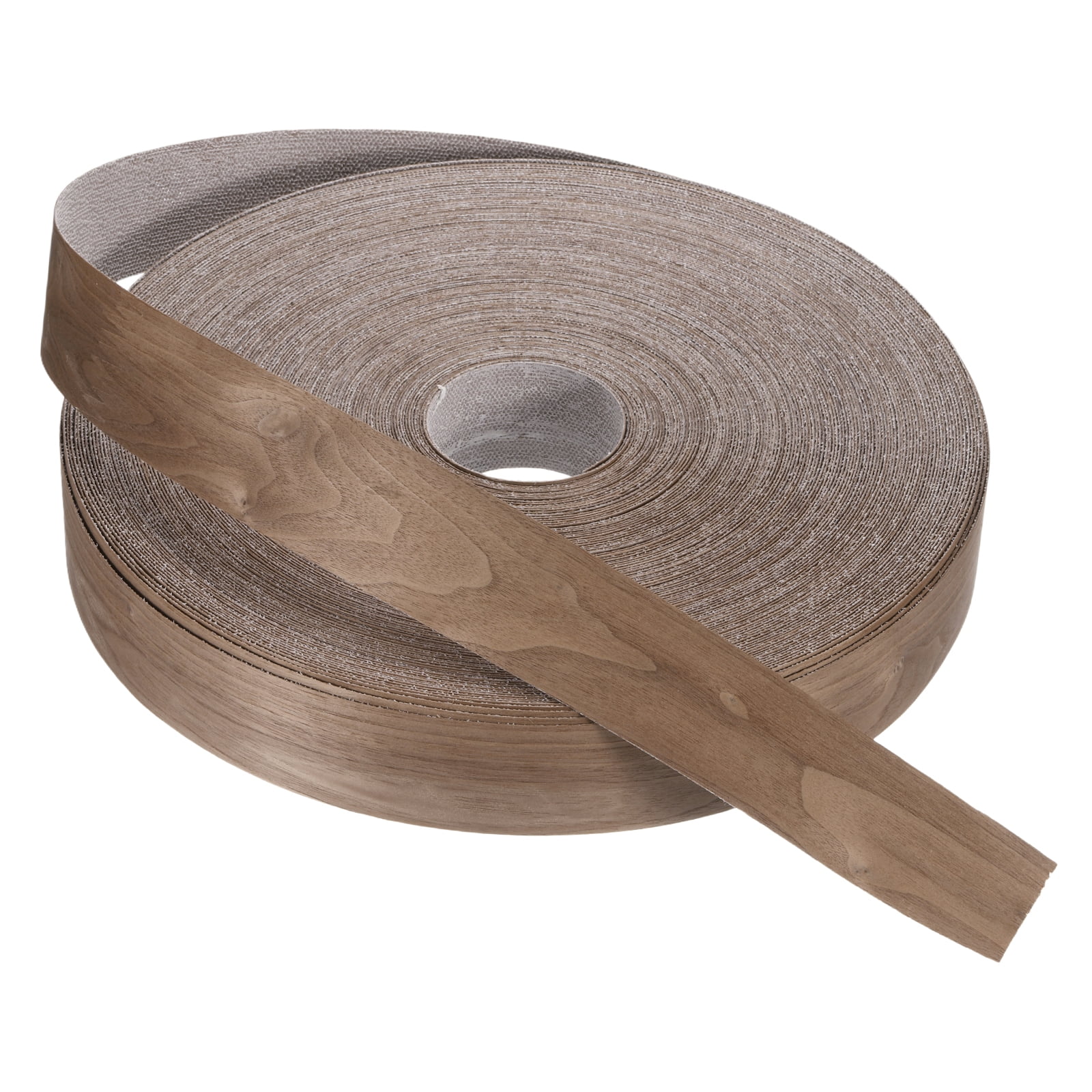 Uxcell Edge Banding, Wood Veneer Tape Pre-glued Flexible Plywood Edge Banding with Hot Melt ...