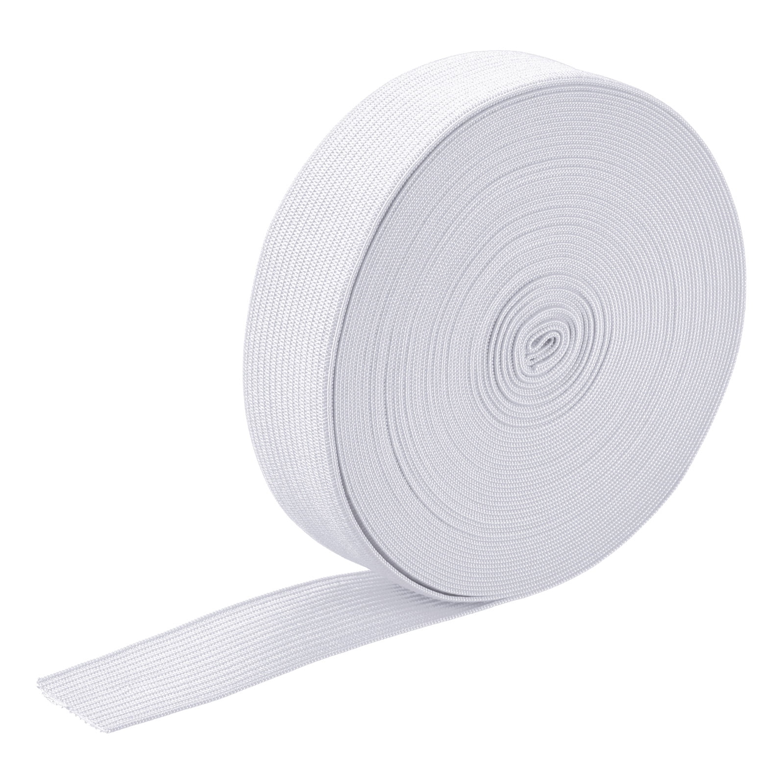Uxcell 1-Inch Elastic Bands for Sewing, Clothes Stretch, 20 Yard White ...
