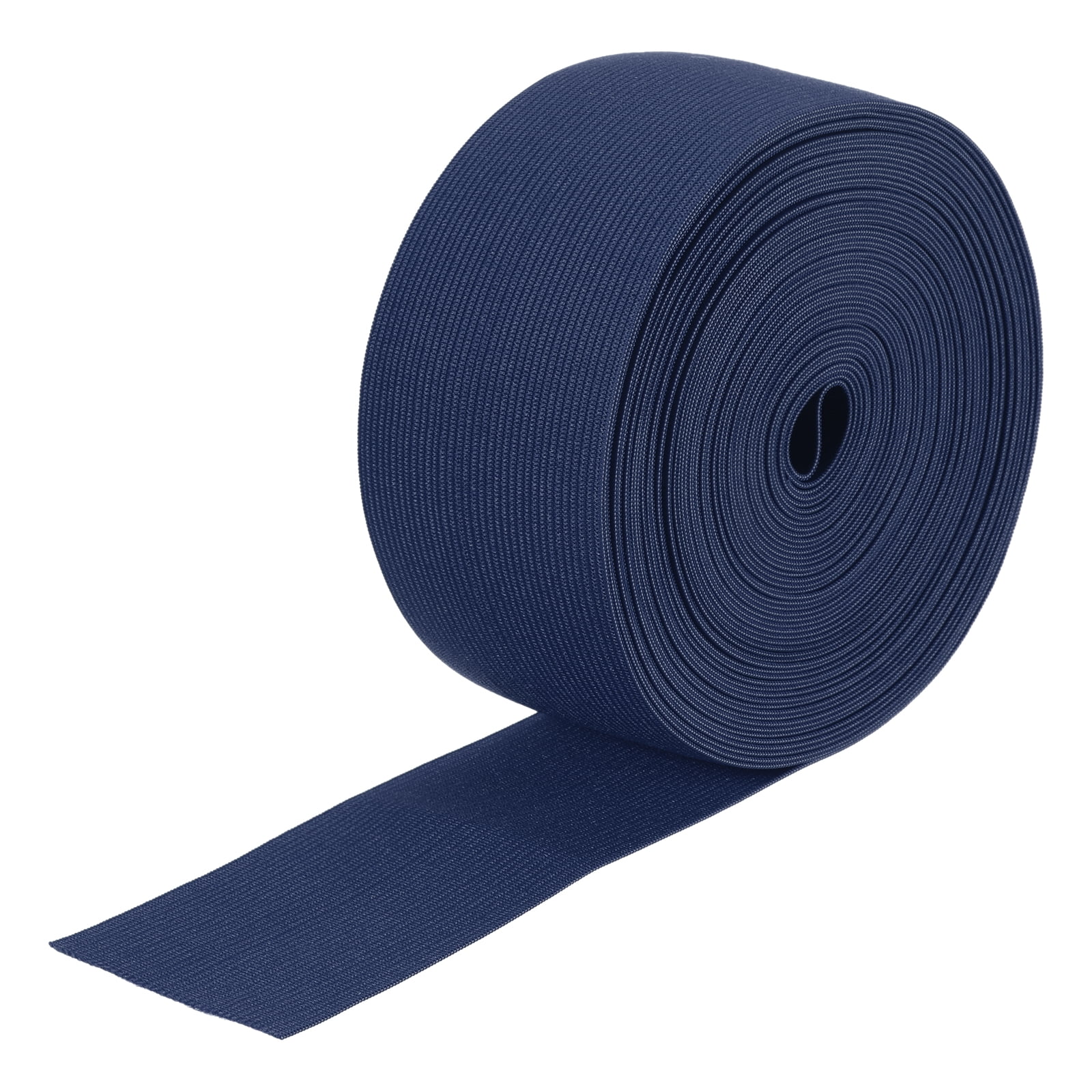 Uxcell Elastic Bands for Sewing 2 inch 10 Yard Dark Navy Blue Knit ...