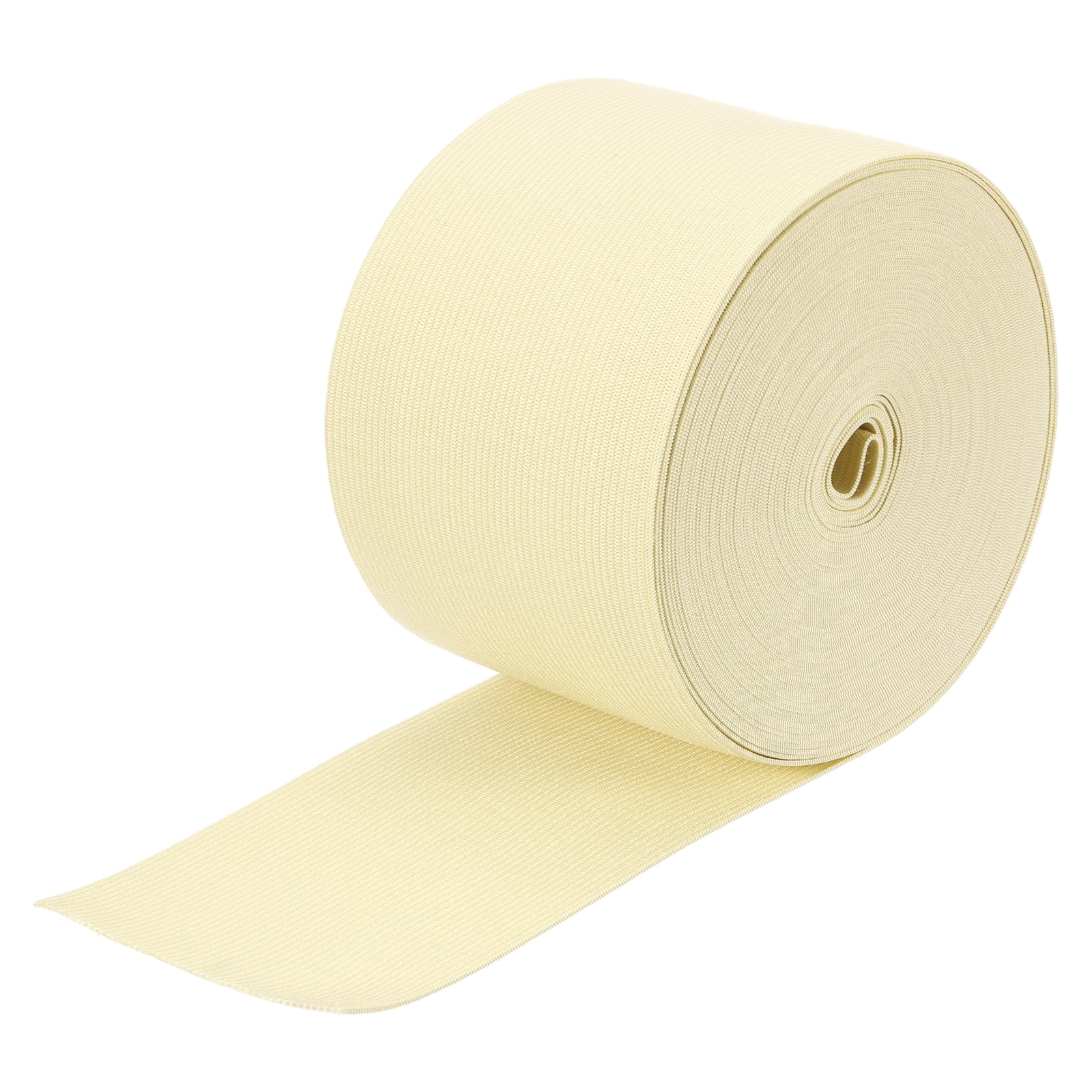 Uxcell Elastic Bands for Sewing 3 inch 10 Yard Beige Knit Elastic Spool ...