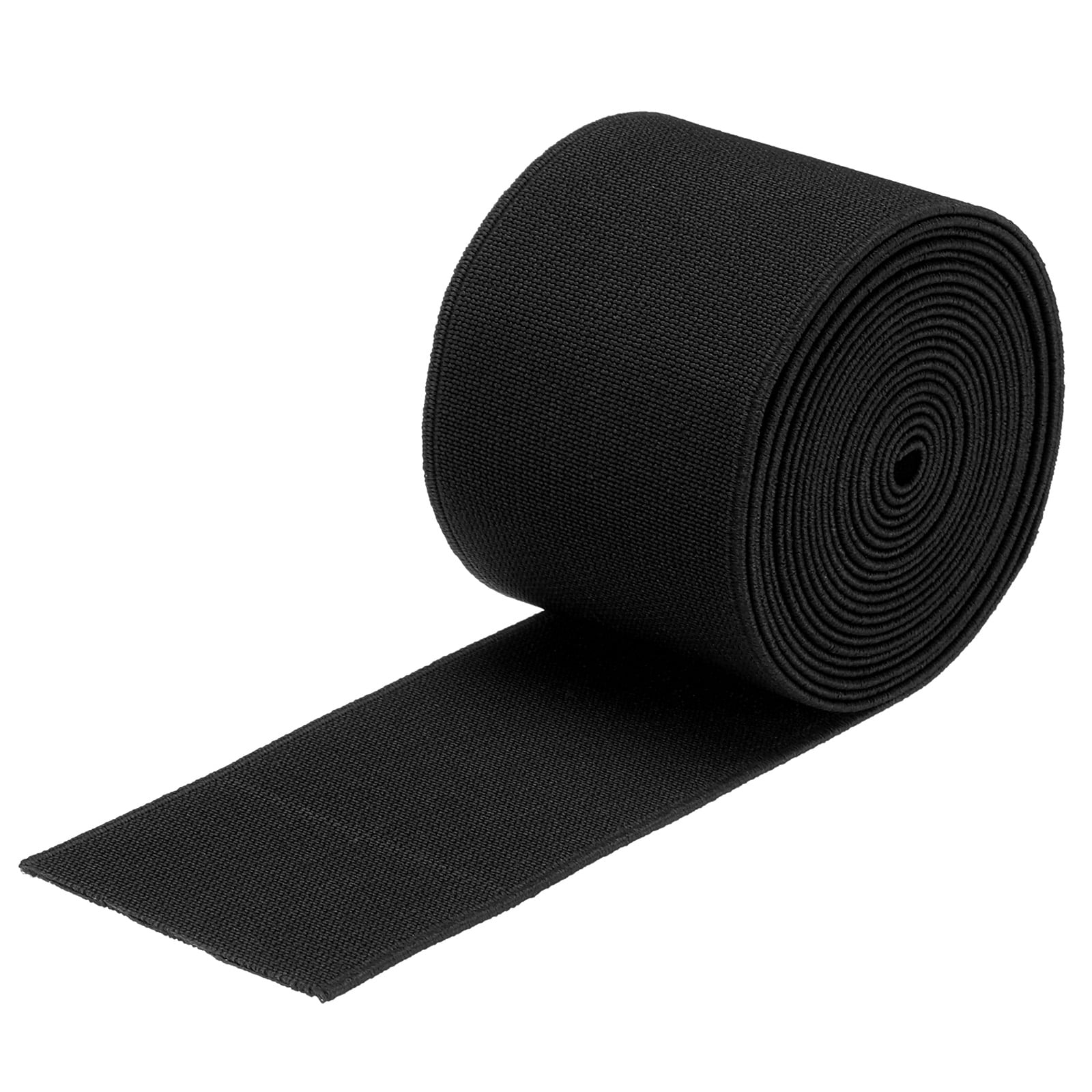 Uxcell Elastic Bands for Sewing Double Side 2 inch 3 Yard Black Elastic ...