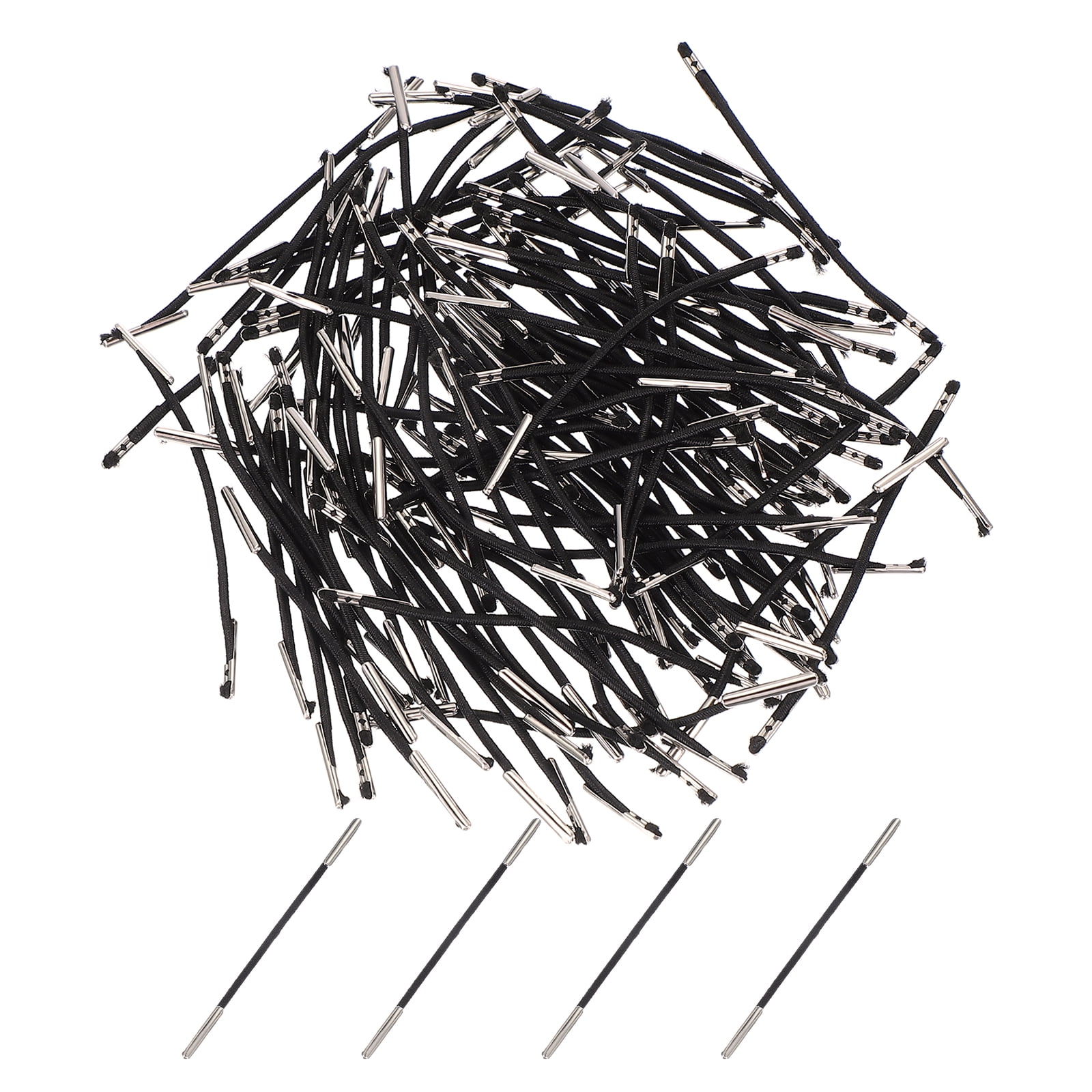 Uxcell Elastic Barbed Cord 3 Inch / 77mm, 200 Pcs 2mm Loop Stretch ...