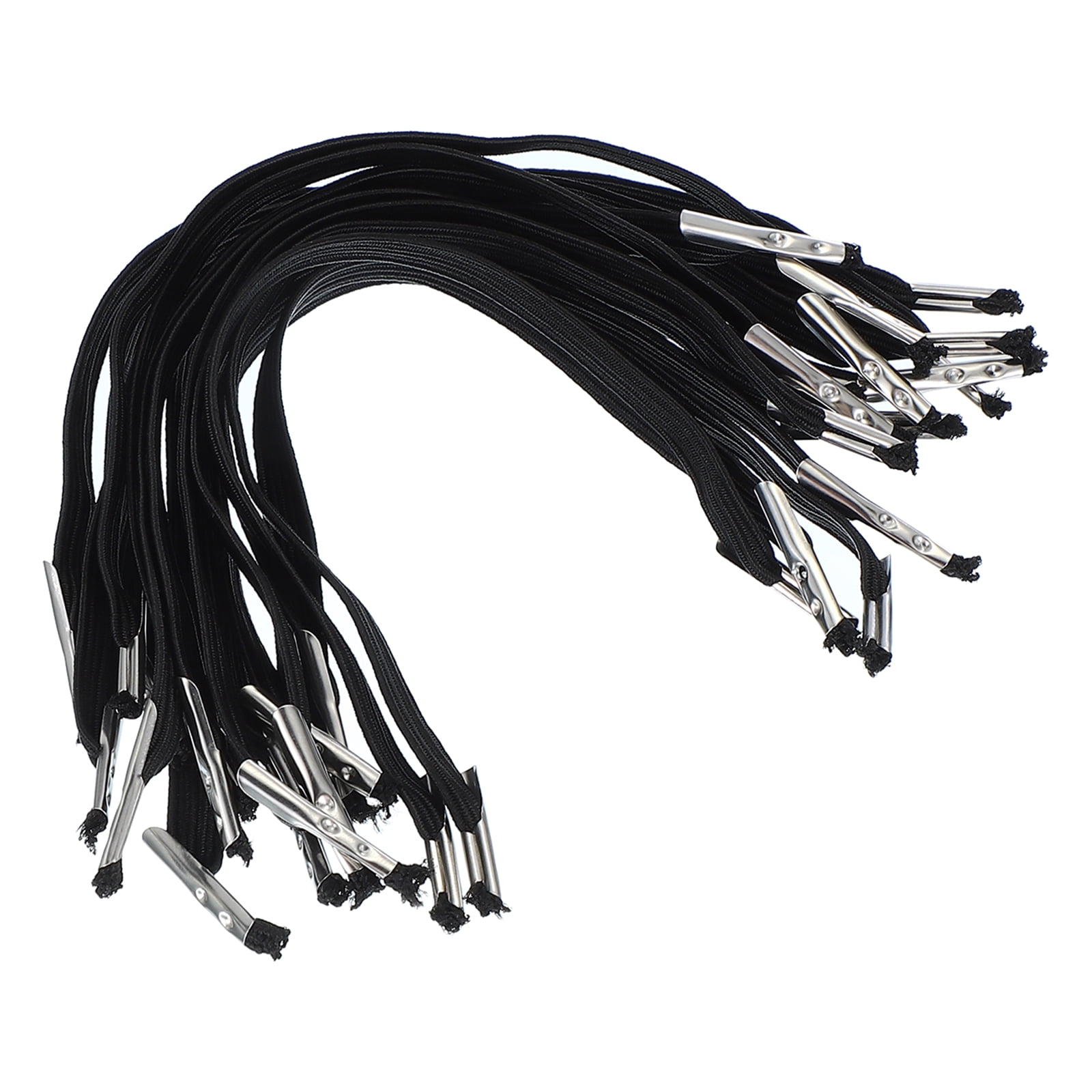 Uxcell Elastic Barbed Cord 6.4 Inch / 165 mm, 6mm Loop Stretch Flat ...