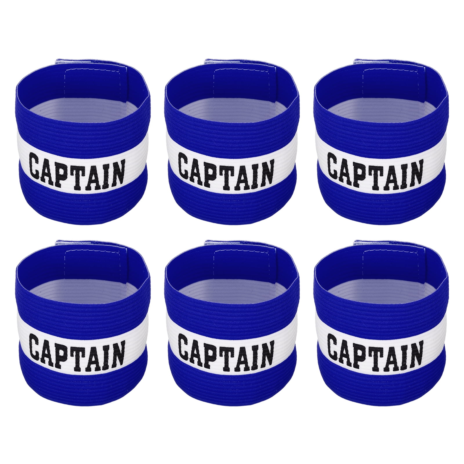 Uxcell Elastic Captain's Armband Soccer Team Training Arm Band Blue 6 ...