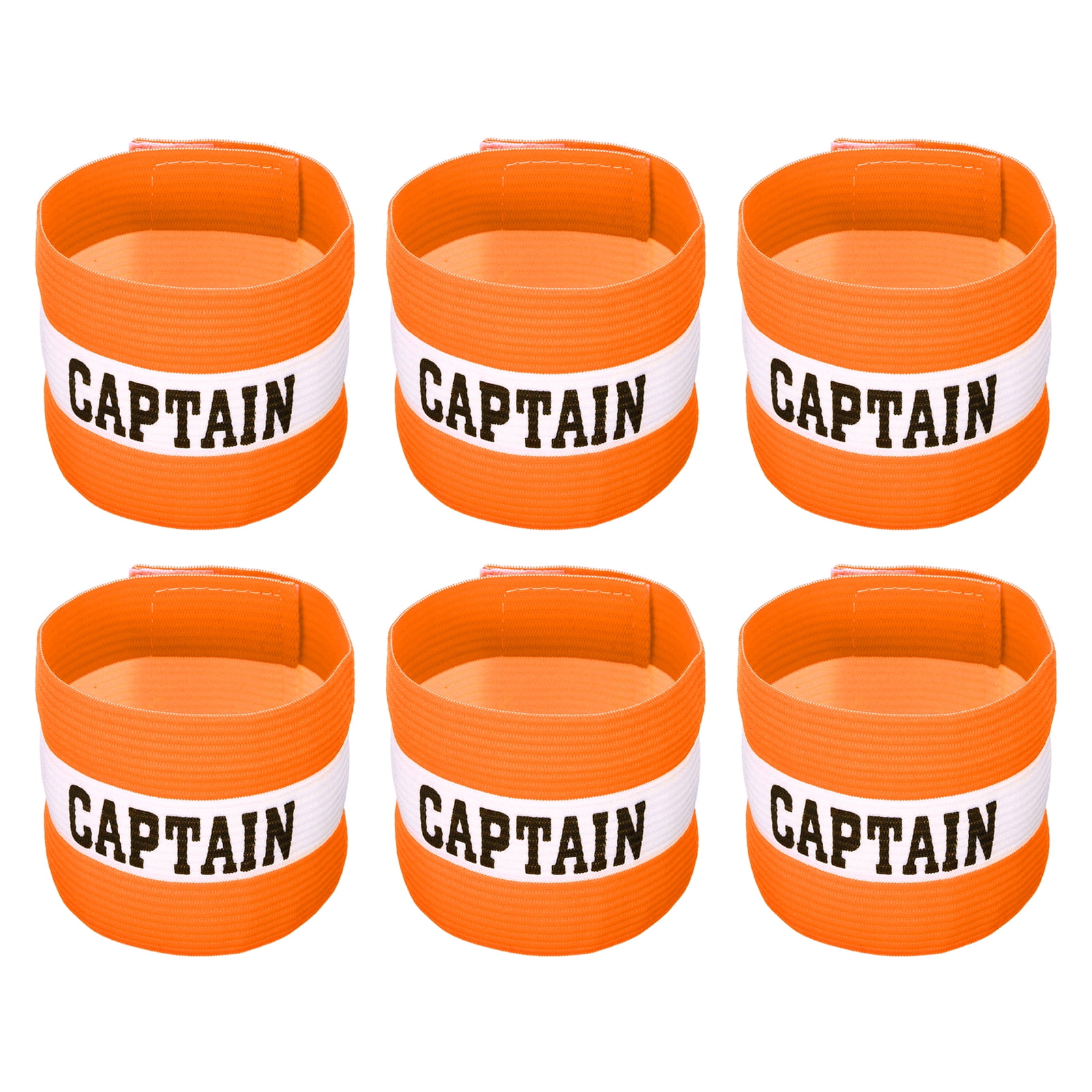 Uxcell Elastic Captain's Armband Soccer Team Training Arm Band Orange 6 ...