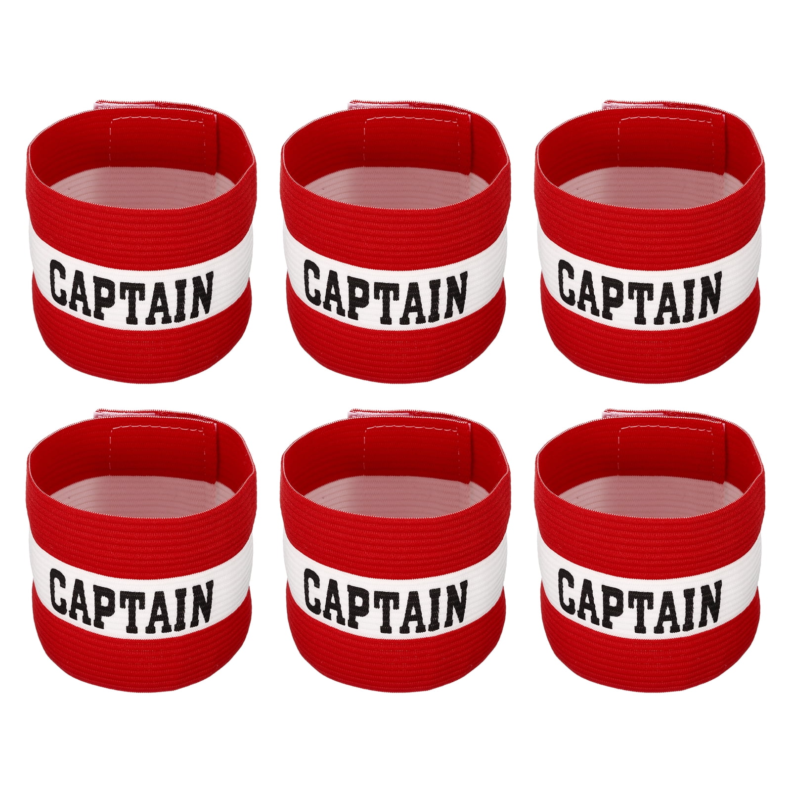 Uxcell Elastic Captain's Armband Soccer Team Training Arm Band Red 6 ...