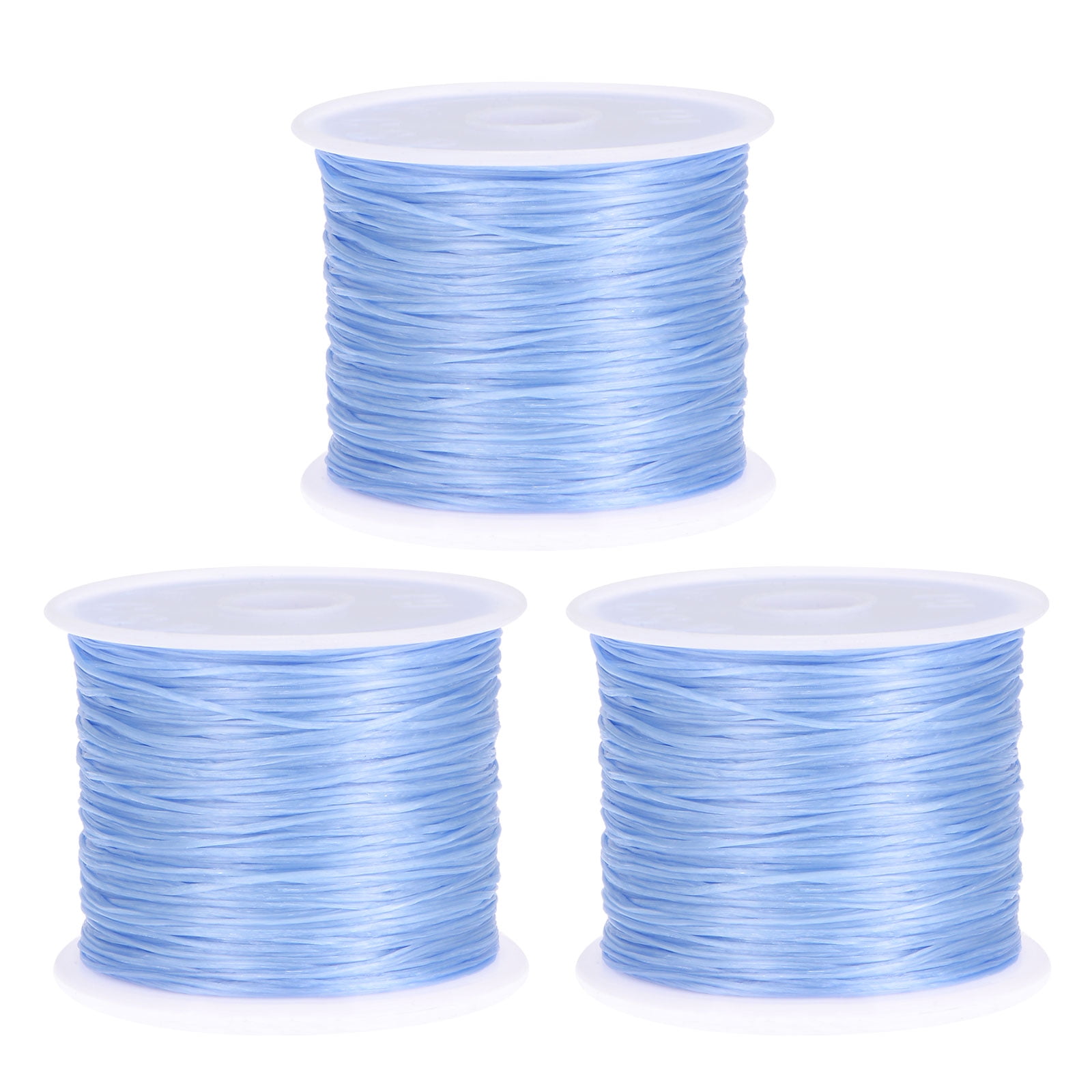 Uxcell Elastic Cord DIY Making Stretchy String Craft Wire, Light Blue ...