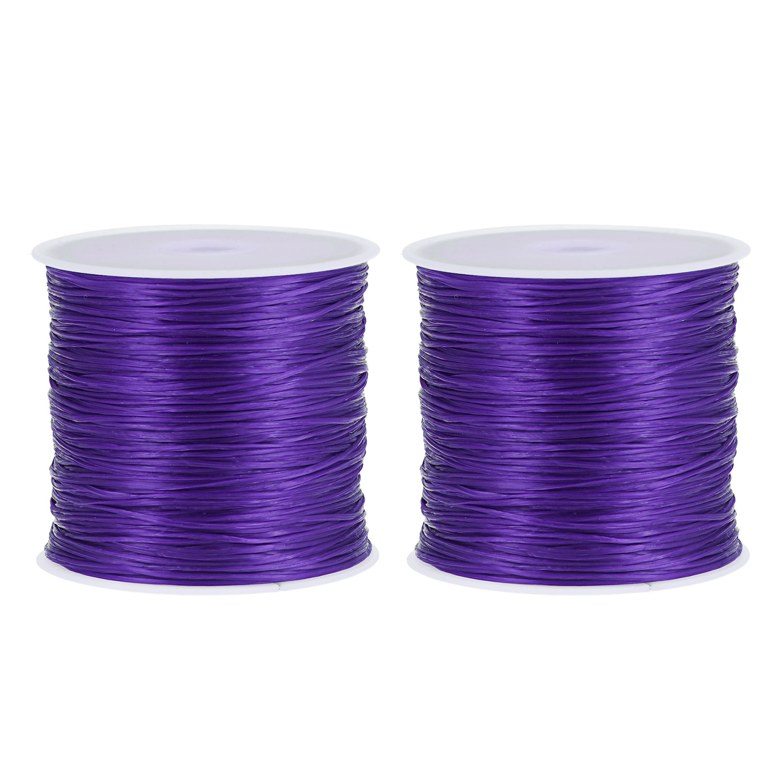 Uxcell Elastic Cord DIY Making Stretchy String Craft Wire, Purple, 2 ...