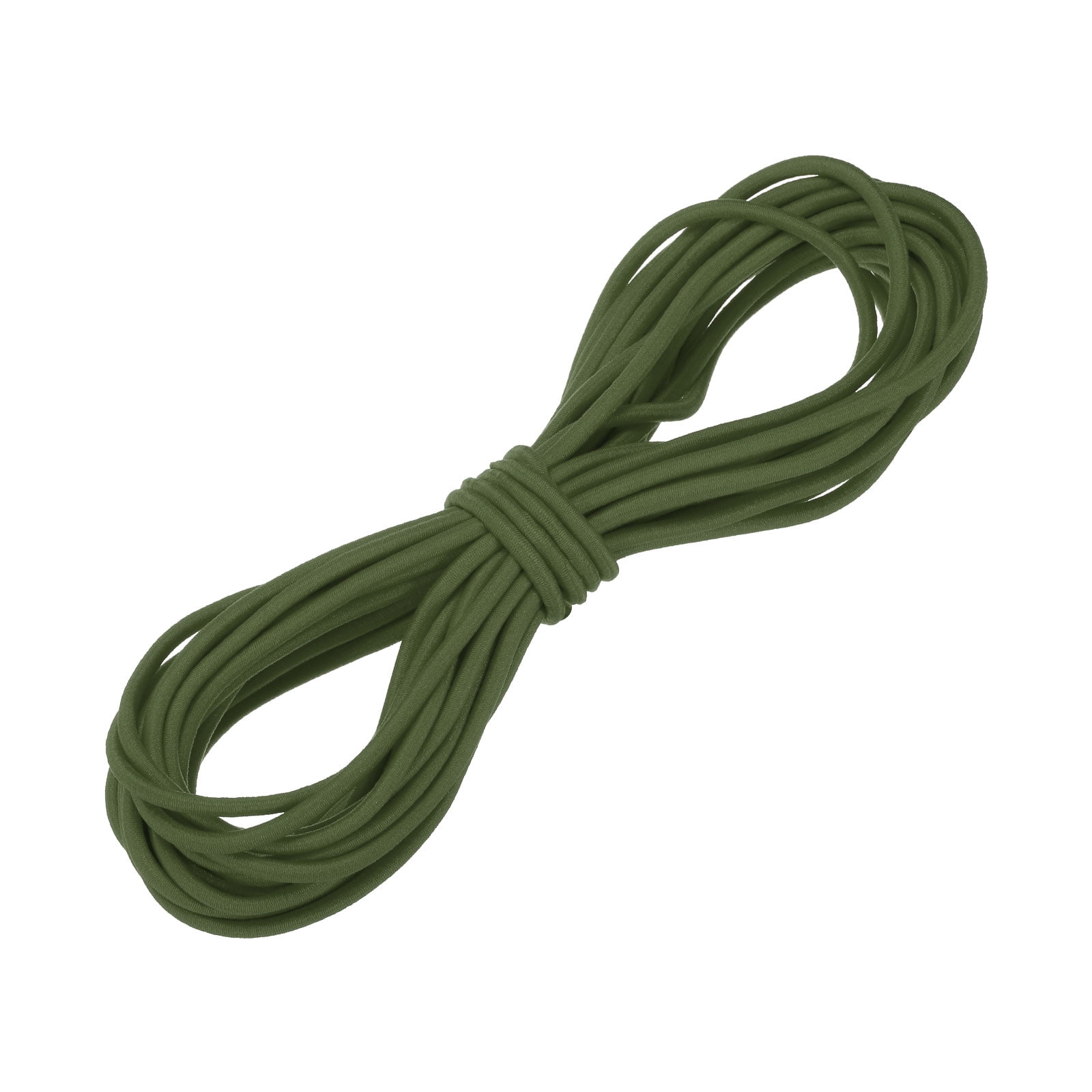 Uxcell Elastic Cord Heavy Stretch String Rope Elastic String Army Green ...