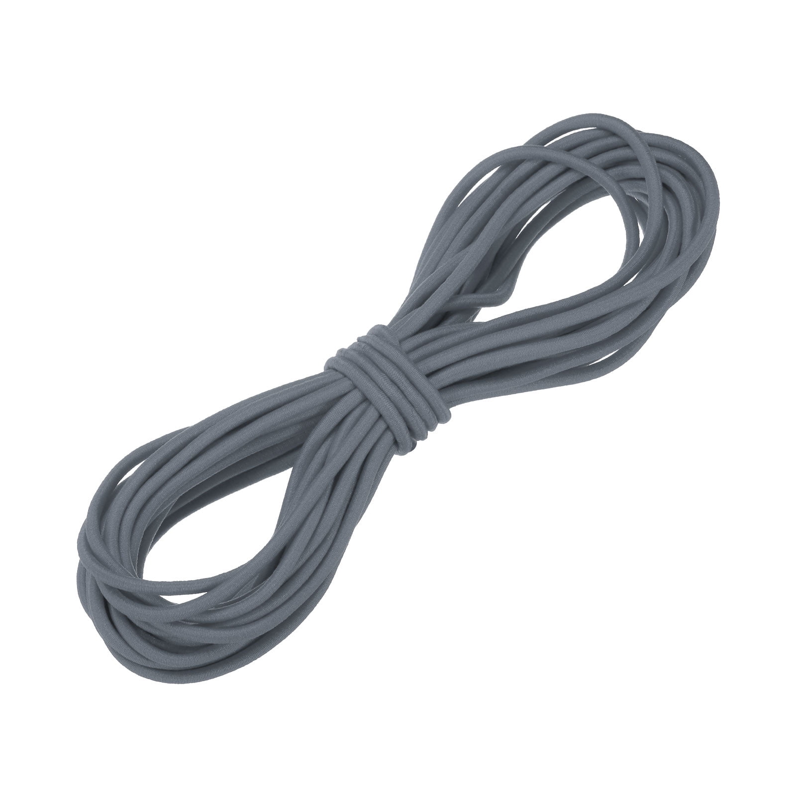 Uxcell Elastic Cord Heavy Stretch String Rope Elastic String Dark Gray ...
