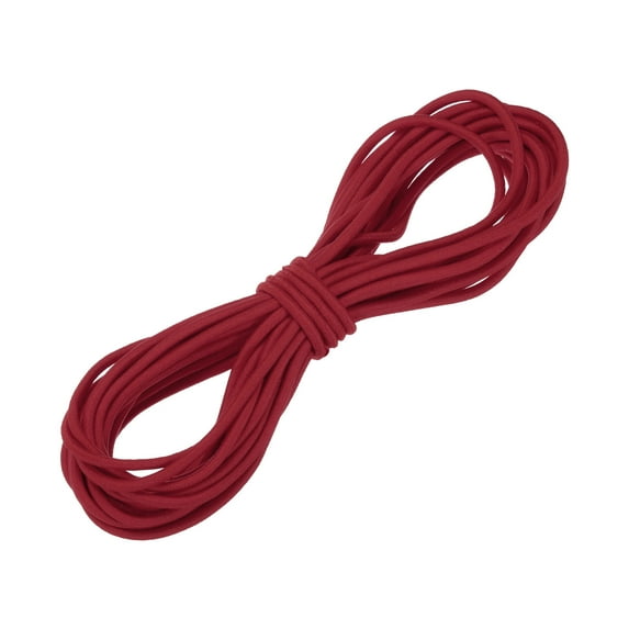 Uxcell Elastic Cord Heavy Stretch String Rope Elastic String Dark Red ...